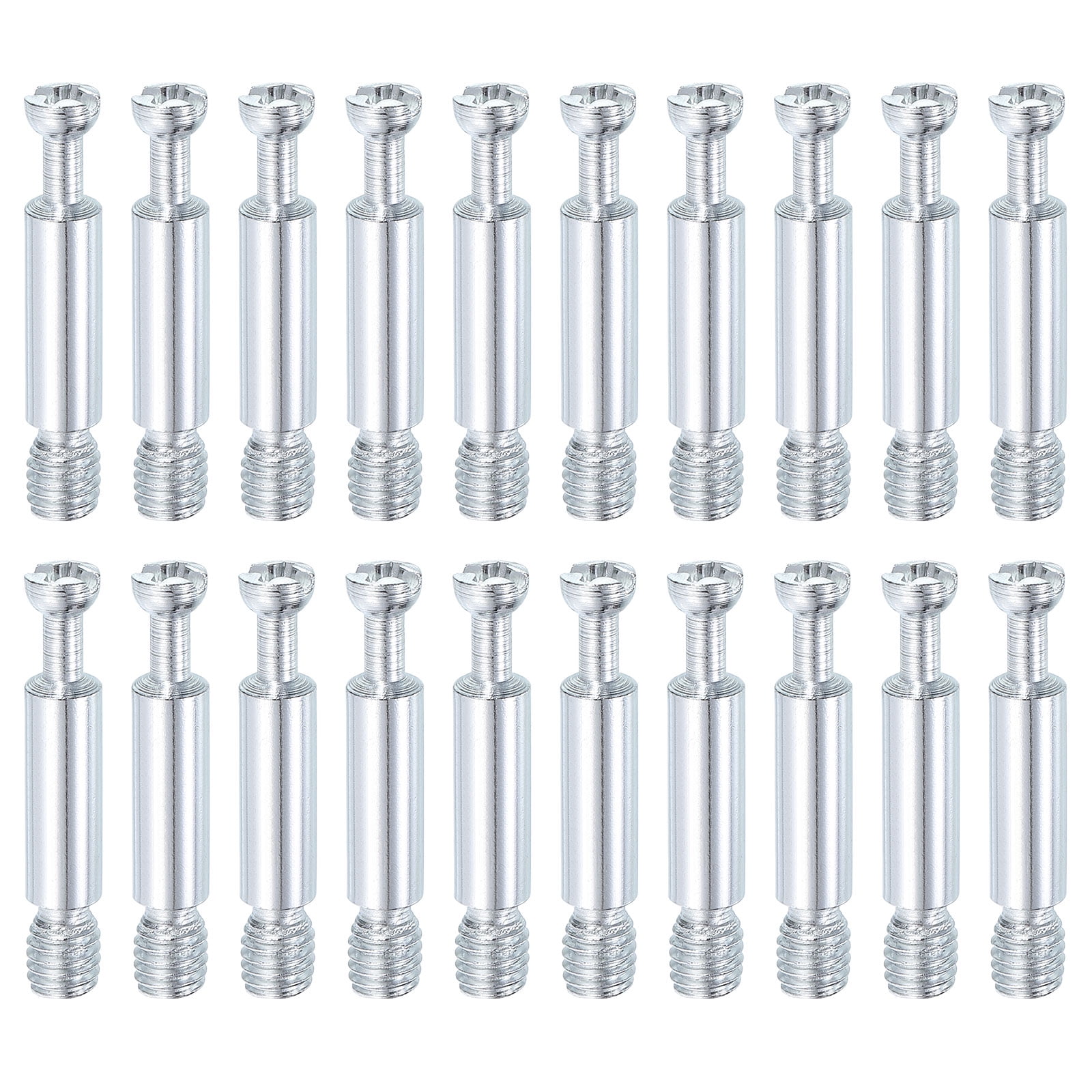 Uxcell 20Pcs 35mm Furniture Connecting Fittings, Thread Bolts Dowels ...
