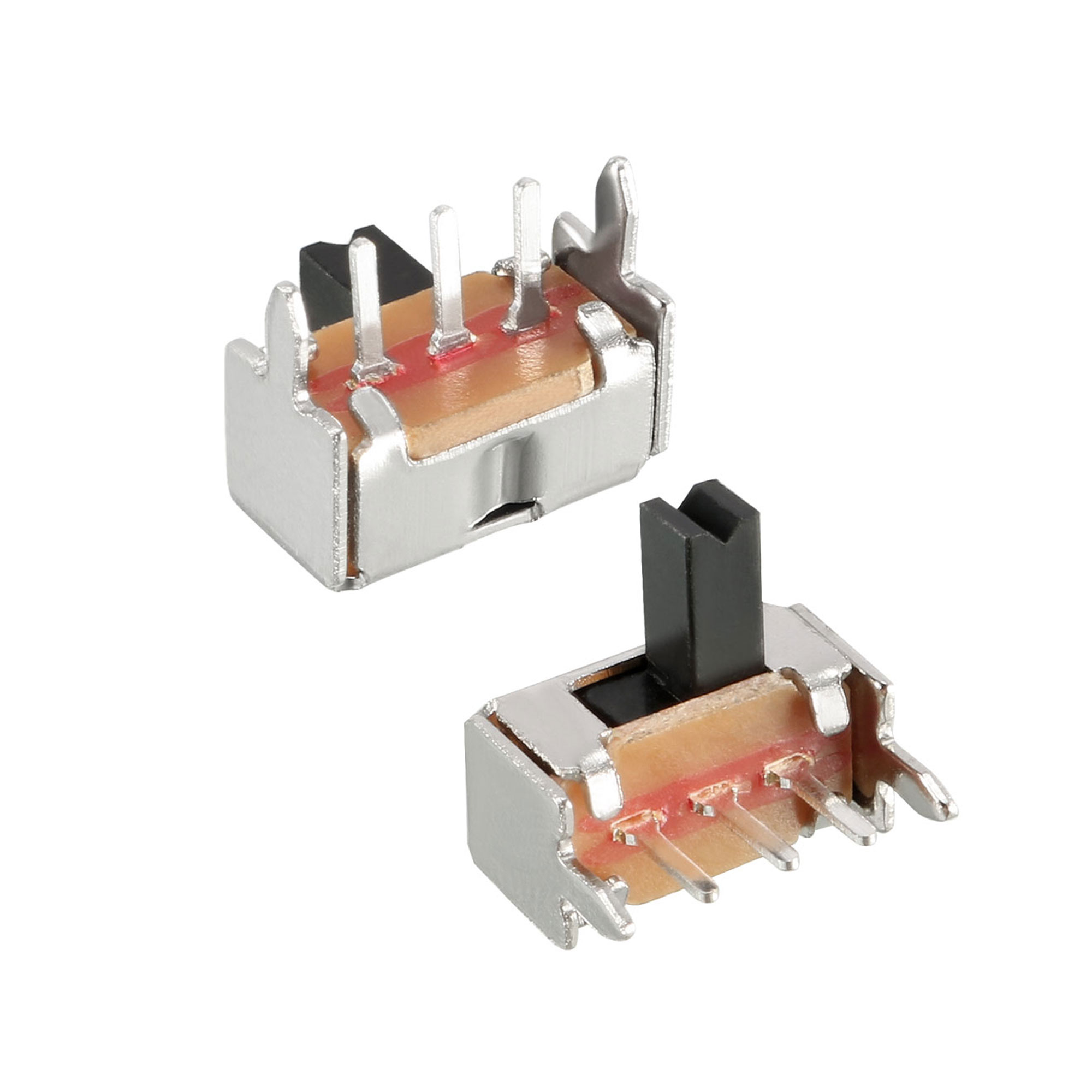 Uxcell 20Pcs 3mm Horizontal Slide Switch SPDT 1P2T 3 Terminals Panel ...