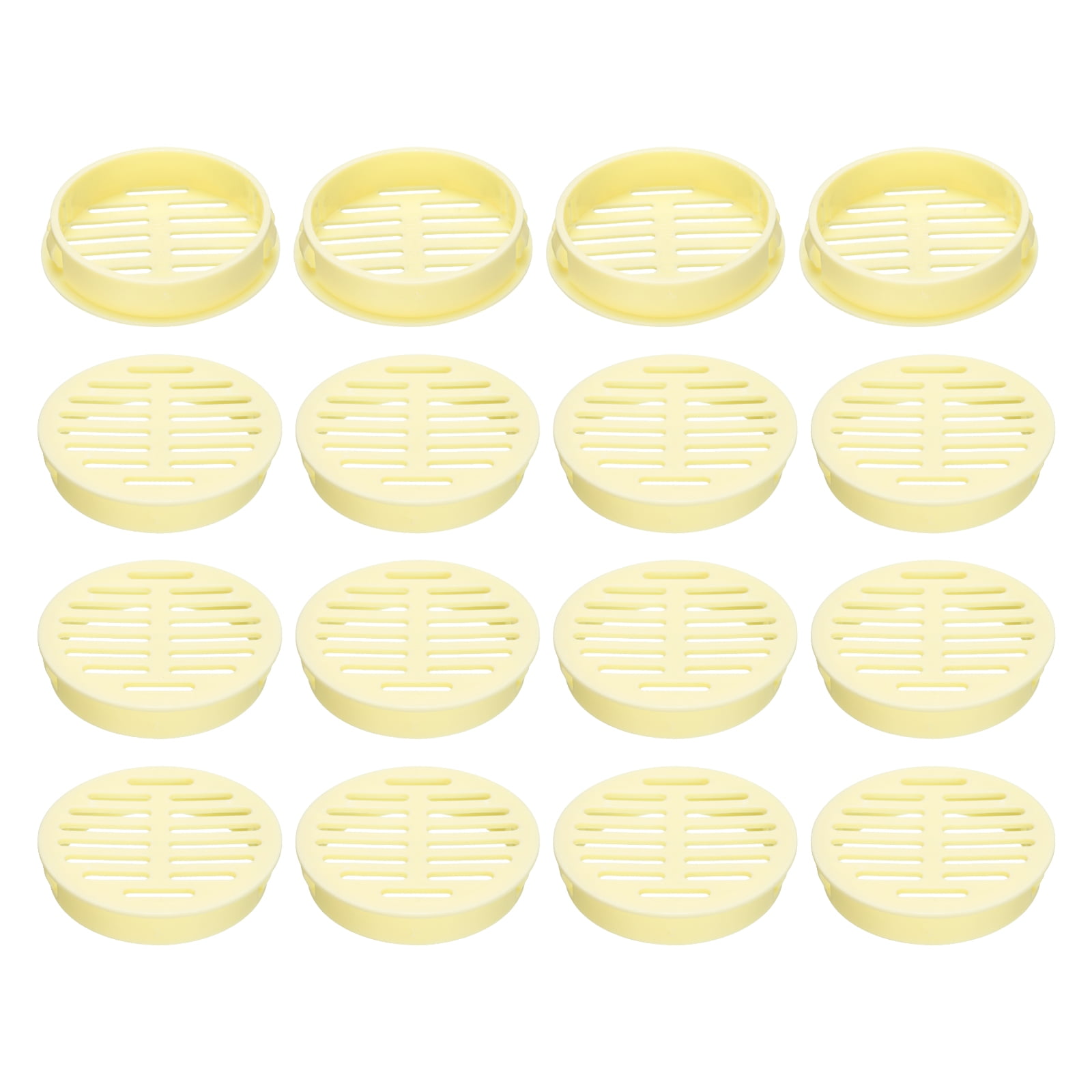 Uxcell 20Pcs 50mm/2in Air Vents Round Soffit Vents, Yellow Soffit Vent ...