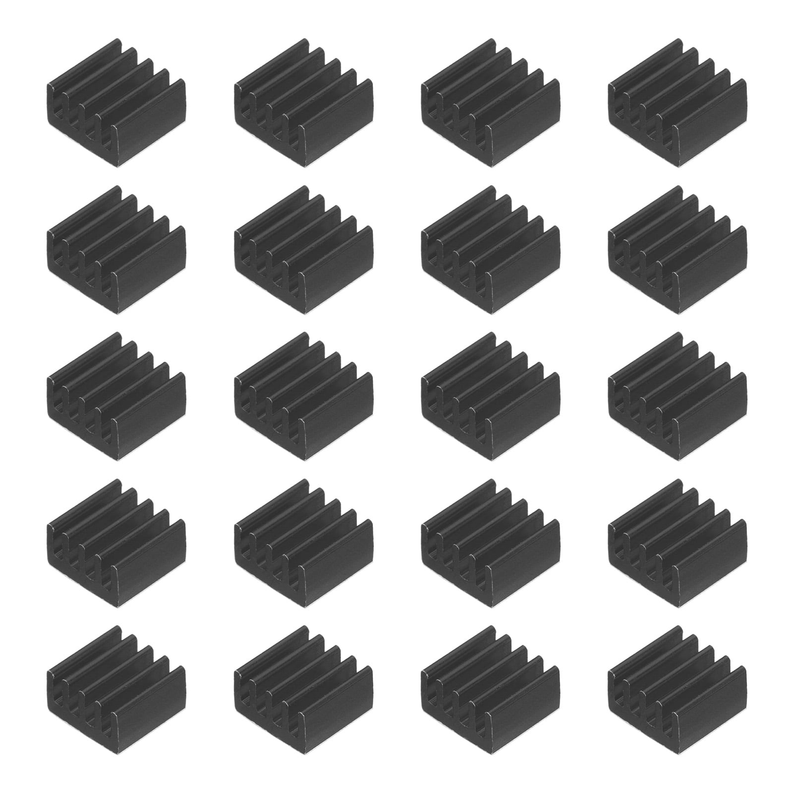 Uxcell 20Pcs 9x9x5mm Heatsink Aluminum Radiator With Fixed Sticker for ...