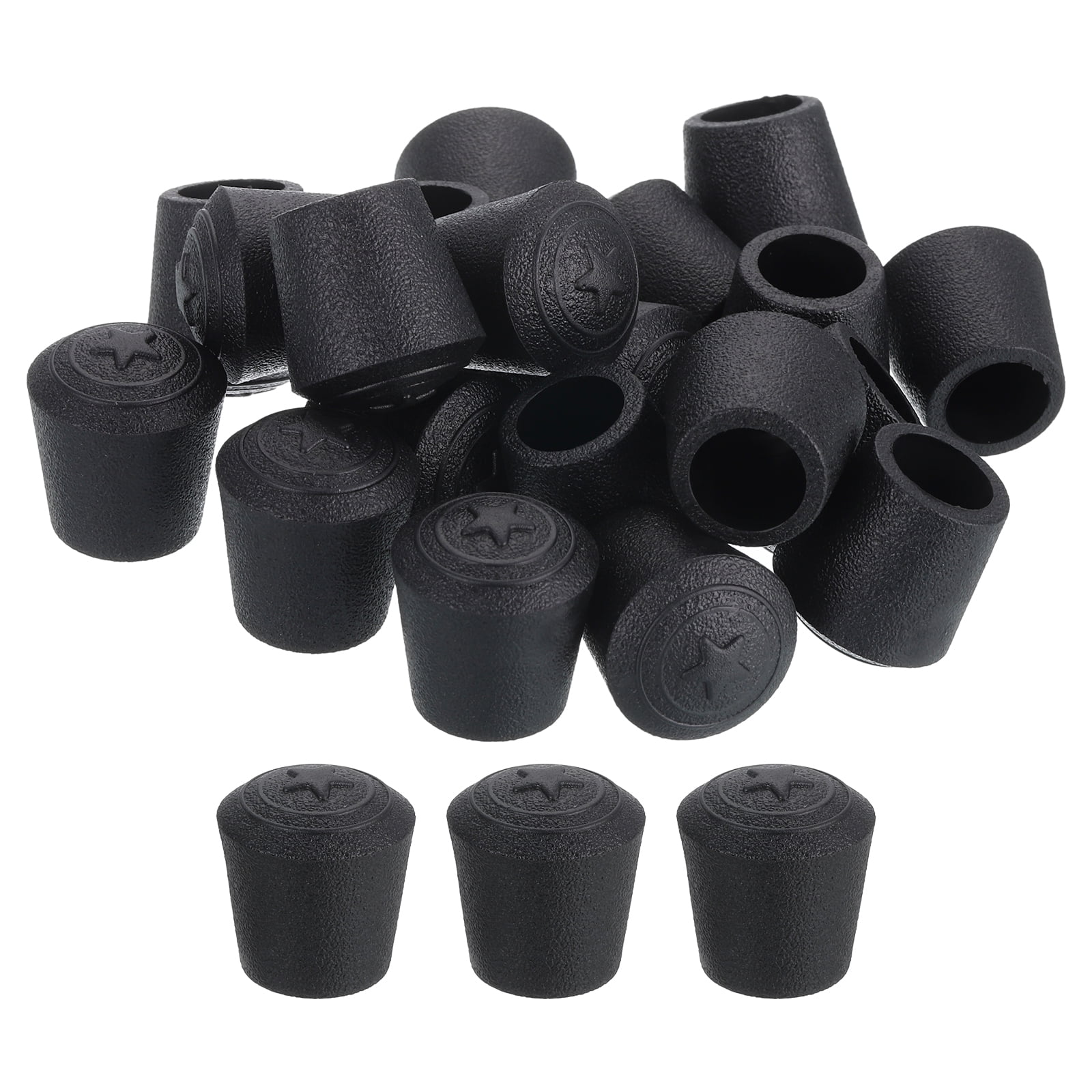 Uxcell 20Pcs Chair Leg Tips Caps, 1/2" Non-Slip Feet End Caps Cover ...