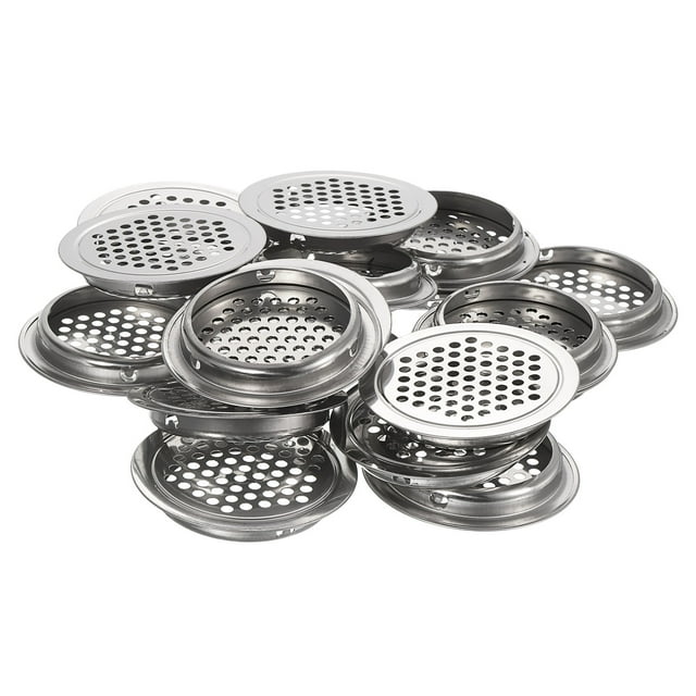 Uxcell 20Pcs Circular Air Vents, 53mm Stainless Steel Mesh Hole Round ...