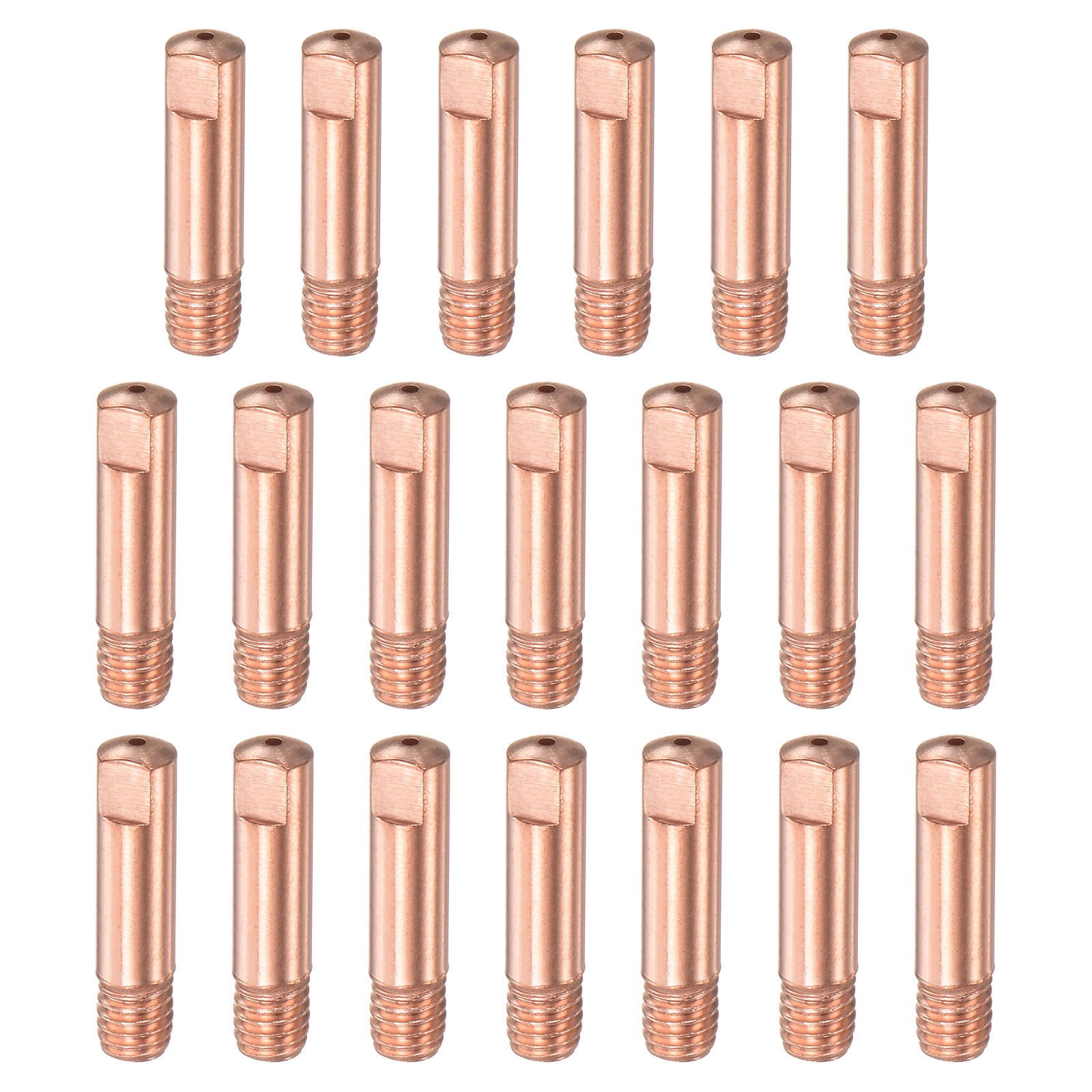 Uxcell 20Pcs Contact Tips .050"(1.2mm) Bore Diameter M6 MIG Welder Tips Copper Consumable for ...