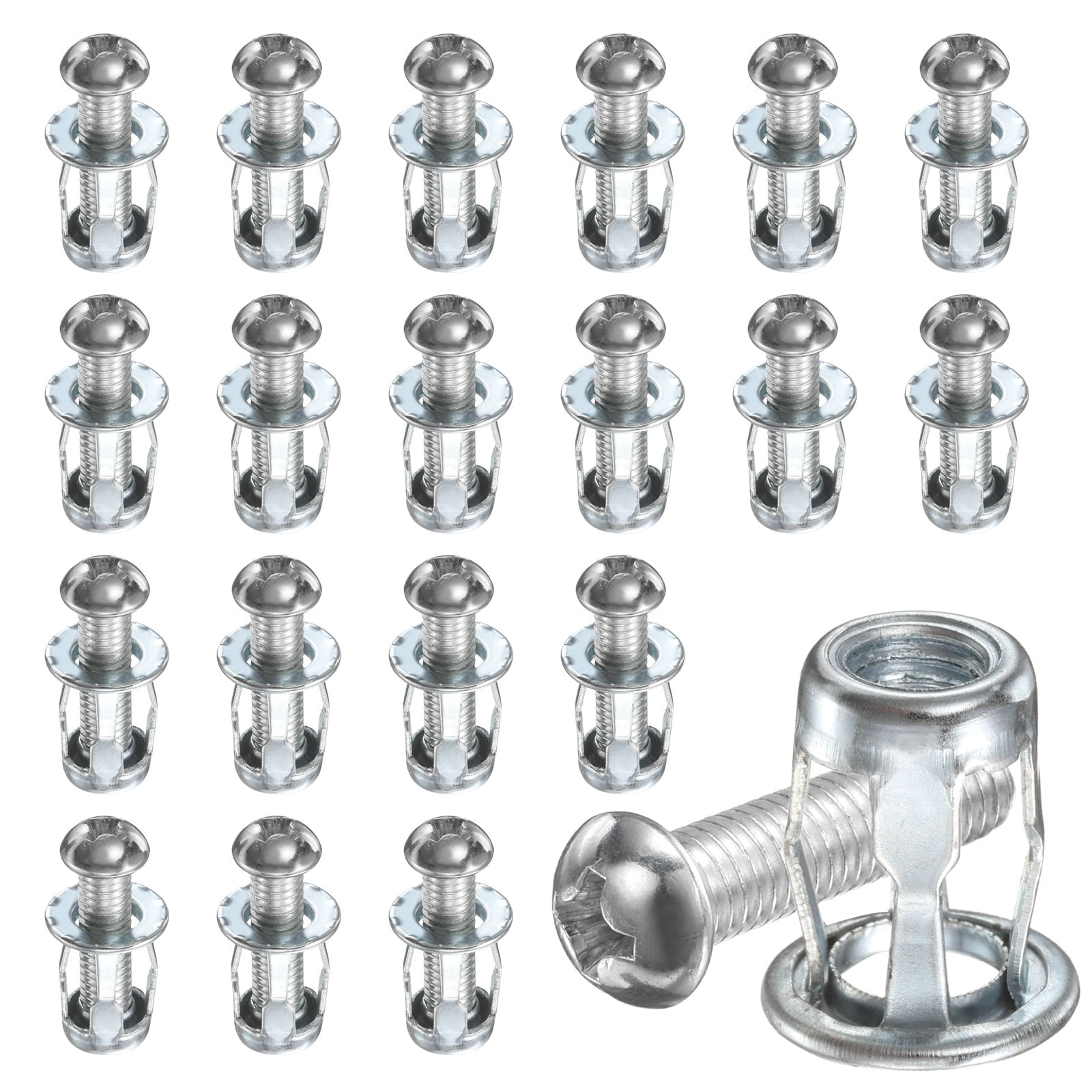 Uxcell 20Pcs Expansion Screw Petal Nut, M8x30 Hollow Wall Anchors ...