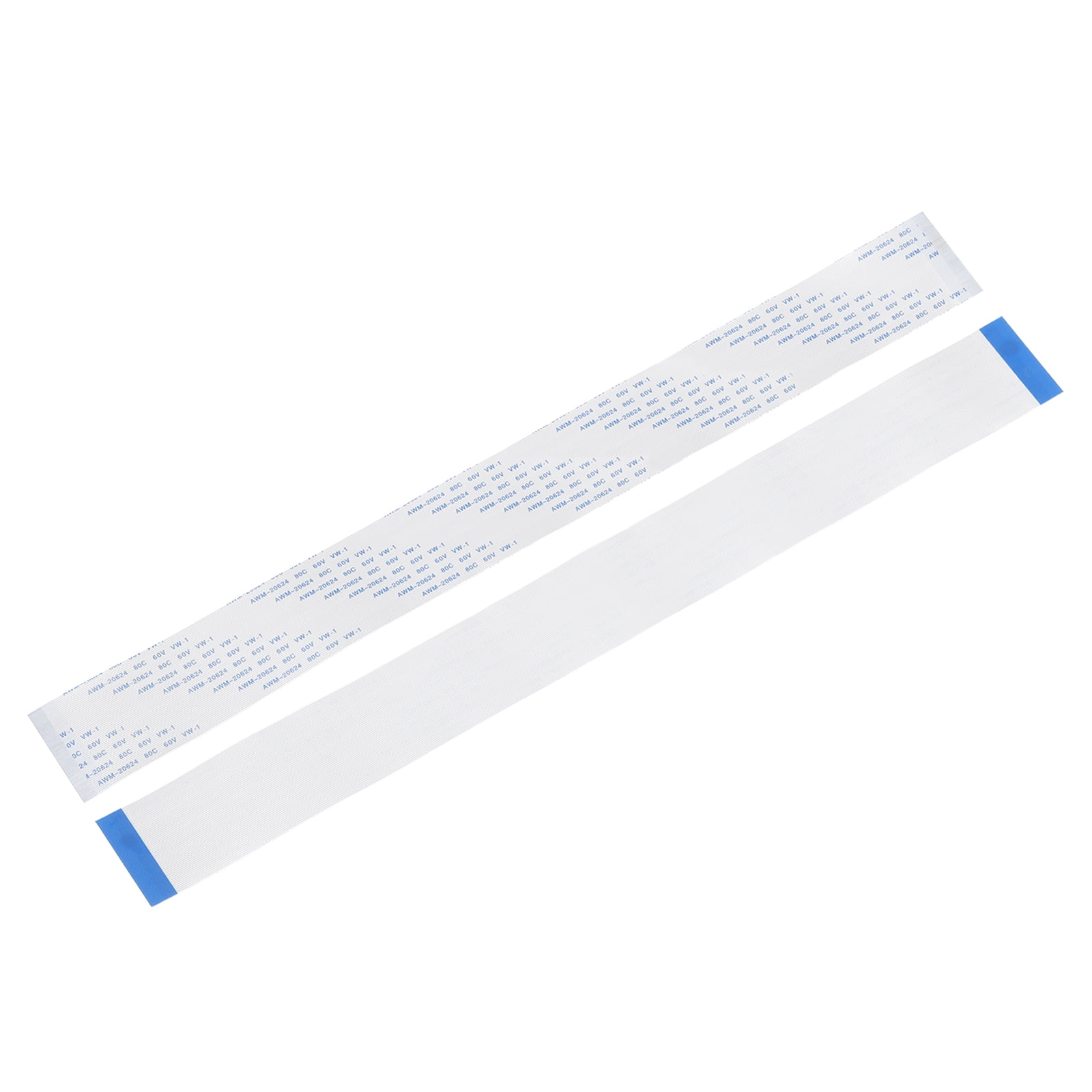 Uxcell 20Pcs FFC Flexible Flat Cable, 60 Pins 0.5 mm Pitch 300mm FPC ...