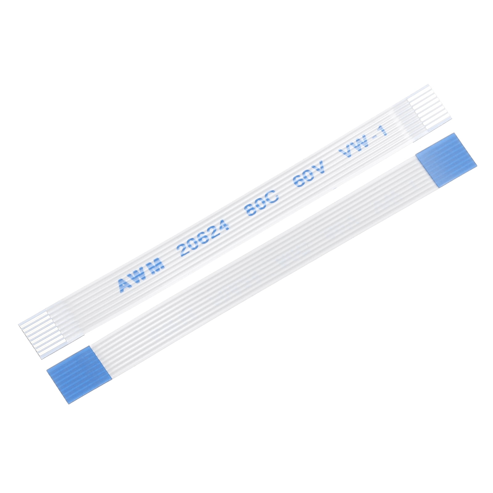 Uxcell 20Pcs FFC Flexible Flat Cable, 8 Pins 0.5 mm Pitch 50mm FPC FFC ...