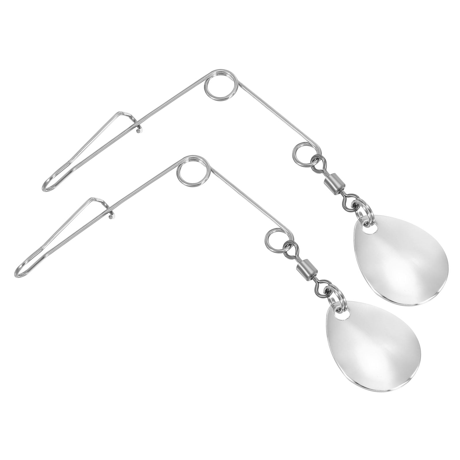 Uxcell 20Pcs Fishing Spinnerbait Wire with Blade, Large-sized Water ...