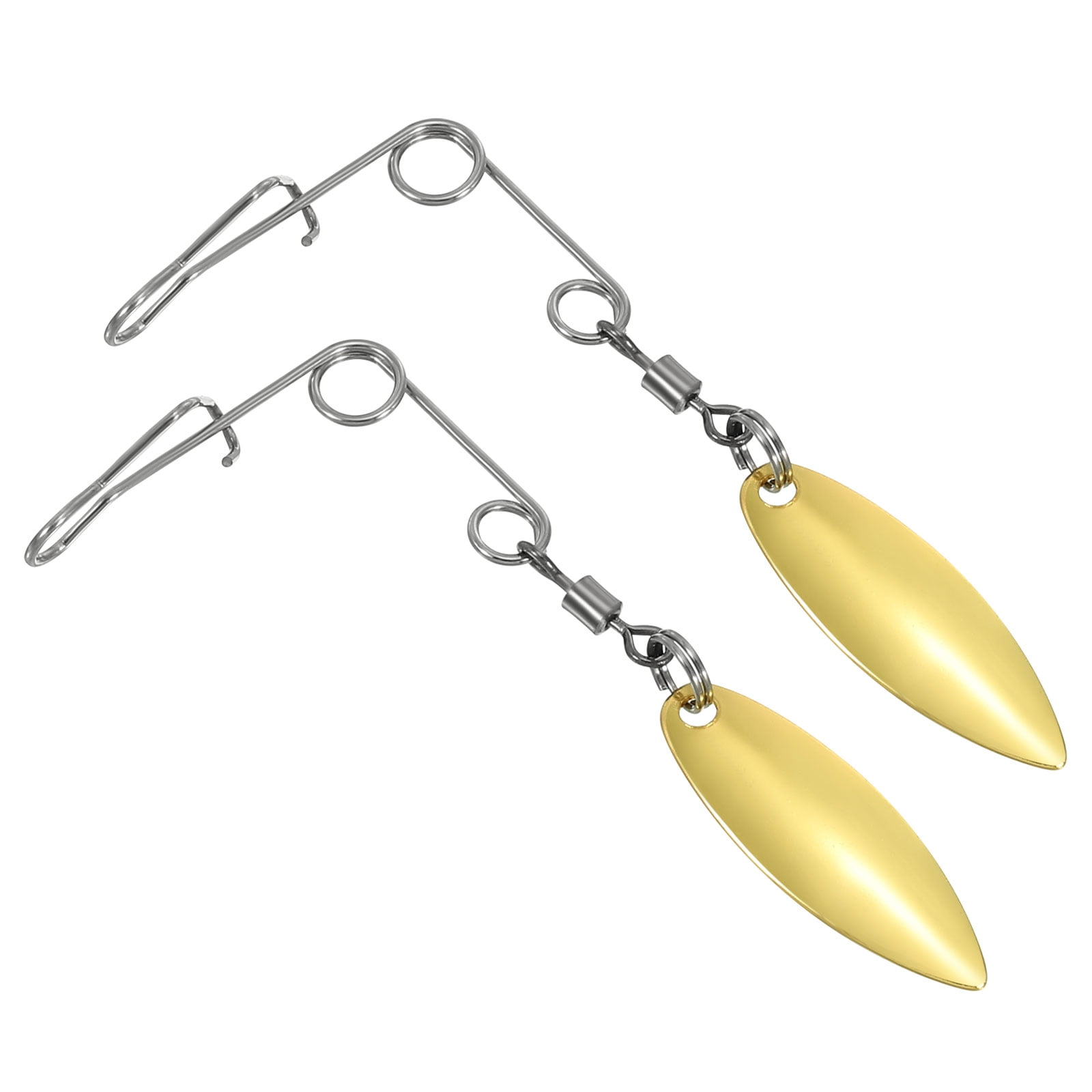 Uxcell 20Pcs Fishing Spinnerbait Wire with Blade, Small-sized Willow ...