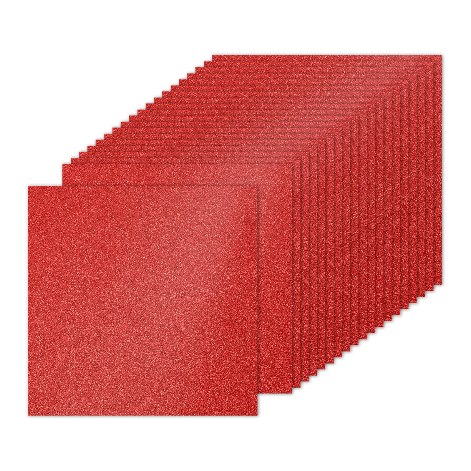 Uxcell 20Pcs Glitter Cardstock Paper, 250gsm Sparkly Paper Bright Red ...