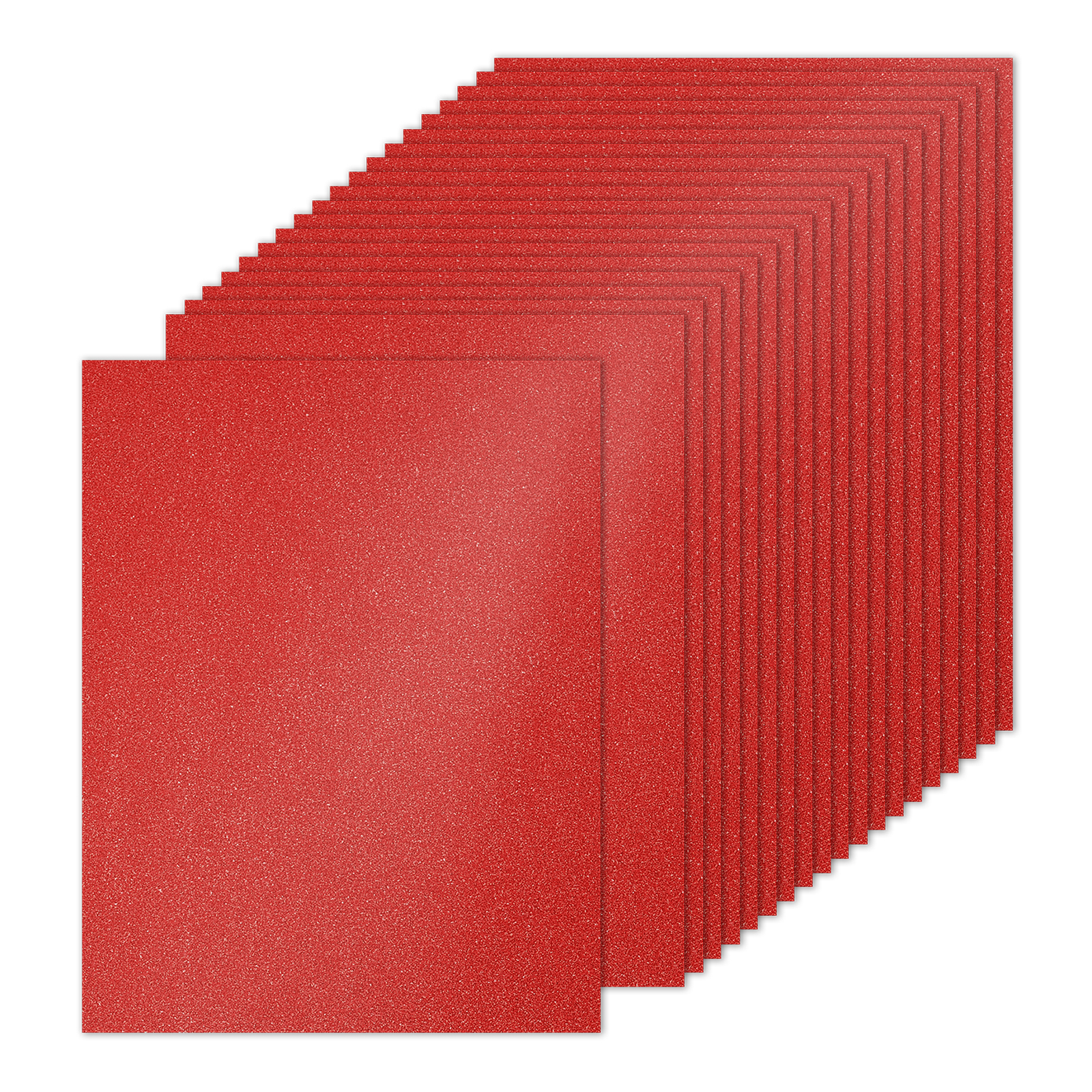 Uxcell 20Pcs Glitter Cardstock Paper, 250gsm Sparkly Paper Bright Red 8 ...