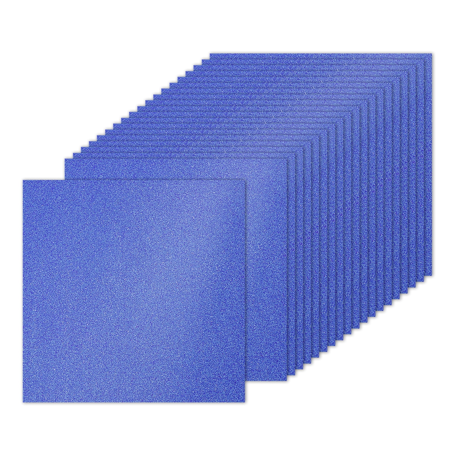 Uxcell 20Pcs Glitter Cardstock Paper, 250gsm Sparkly Paper Dark Blue ...