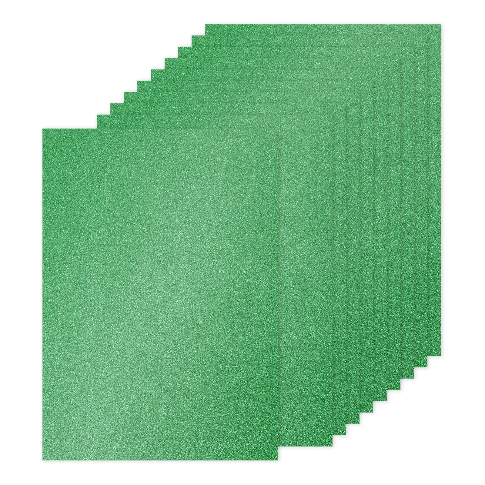 Uxcell 20Pcs Glitter Cardstock Paper, 250gsm Sparkly Paper Green A4 ...