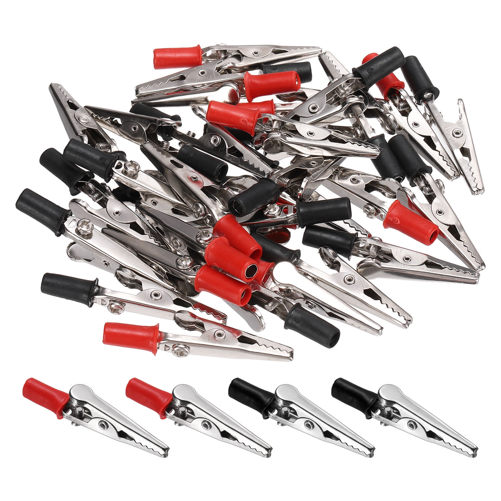 Uxcell 20Pcs Insulated Alligator Clips 35mm Electrical Test Clamp with ...