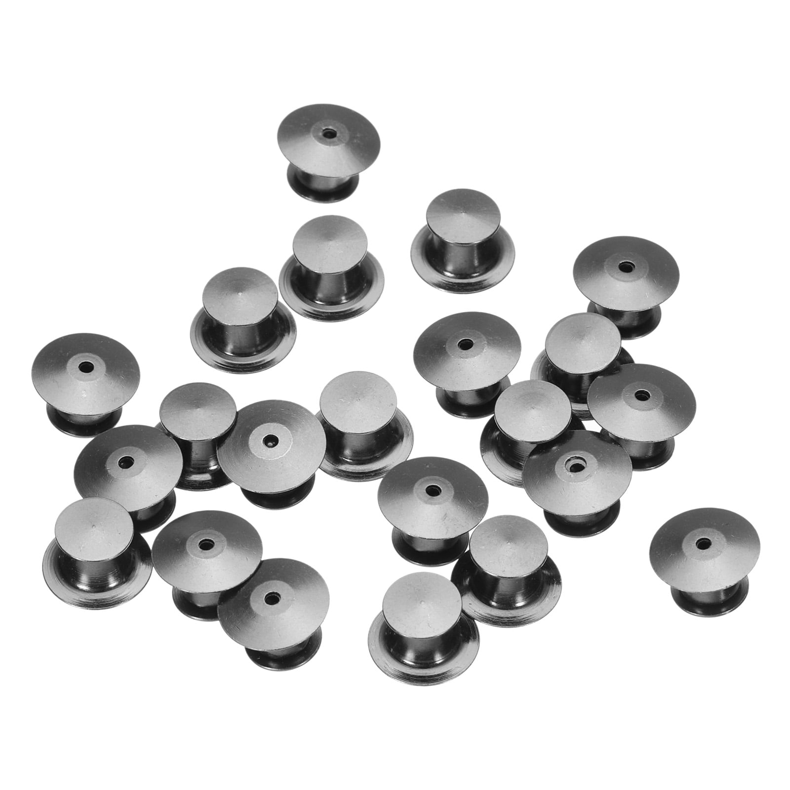 Uxcell 20Pcs Metal Pin Backs Spring Loaded Pin keepers Locking Pin ...
