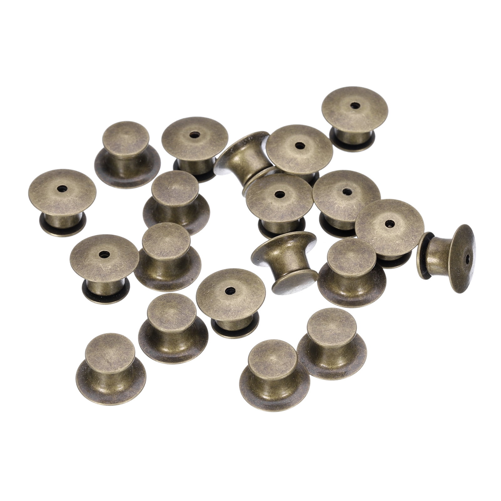 Uxcell 20Pcs Metal Pin Backs Spring Loaded Pin keepers Locking Pin ...