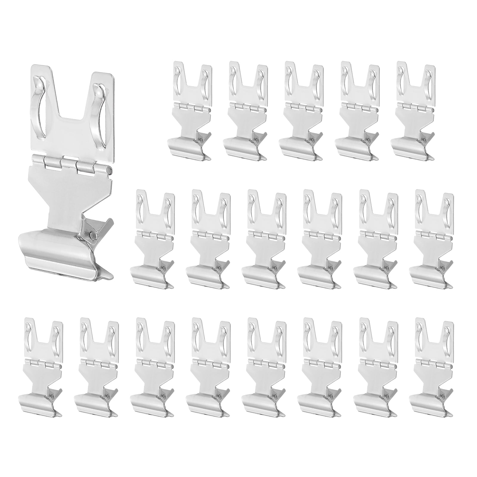 Uxcell 20Pcs Metal Sign Clips, Rotatable Sign Holder Stand Clips for ...