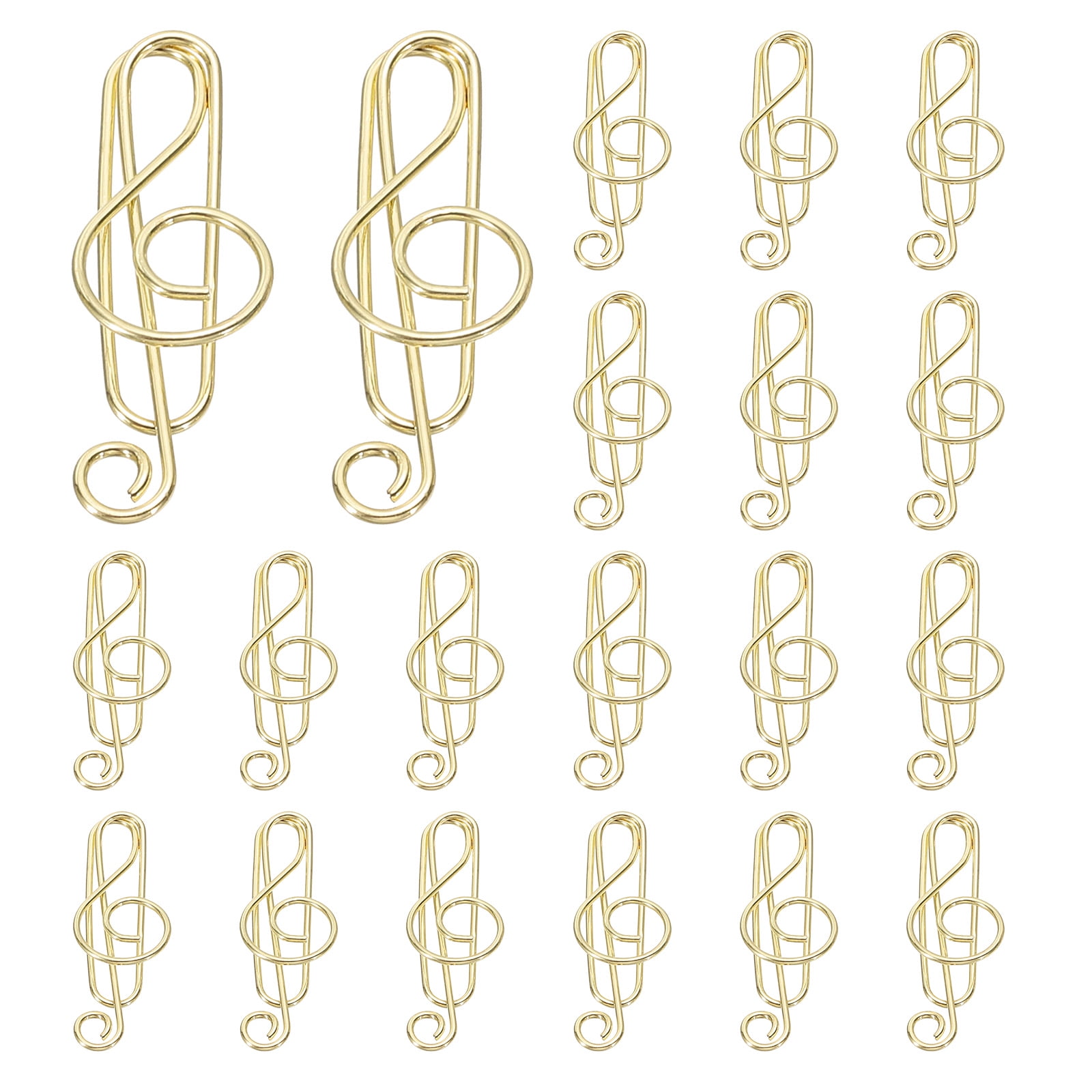 Uxcell 20Pcs Music Note Shape Cute Paper Clip for Fun Office Supplies ...