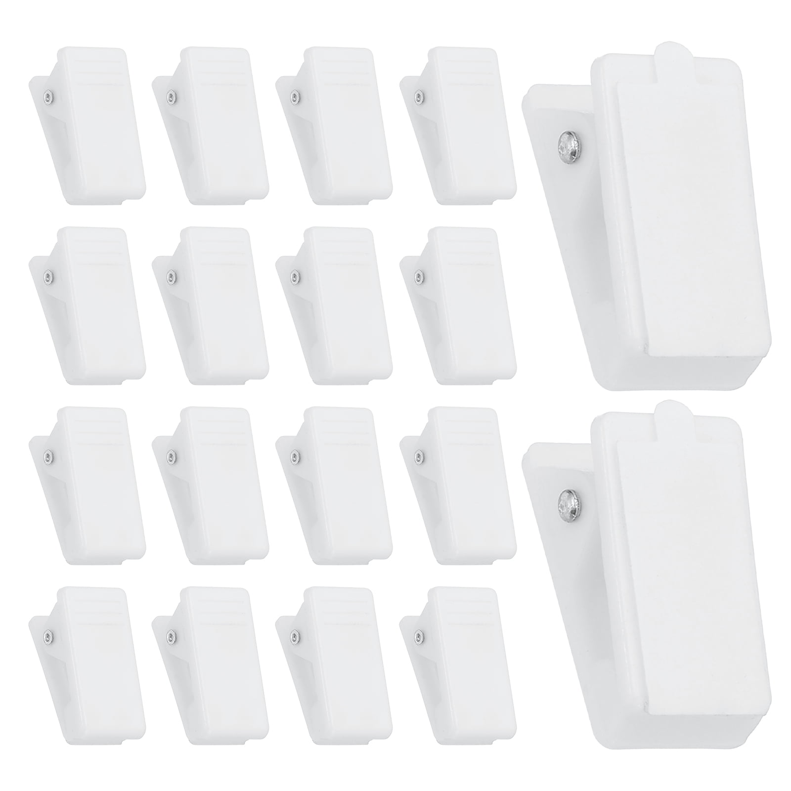 Uxcell 20Pcs Plastic Mini Self Adhesive Clips Sticky Clips Photo Clip ...