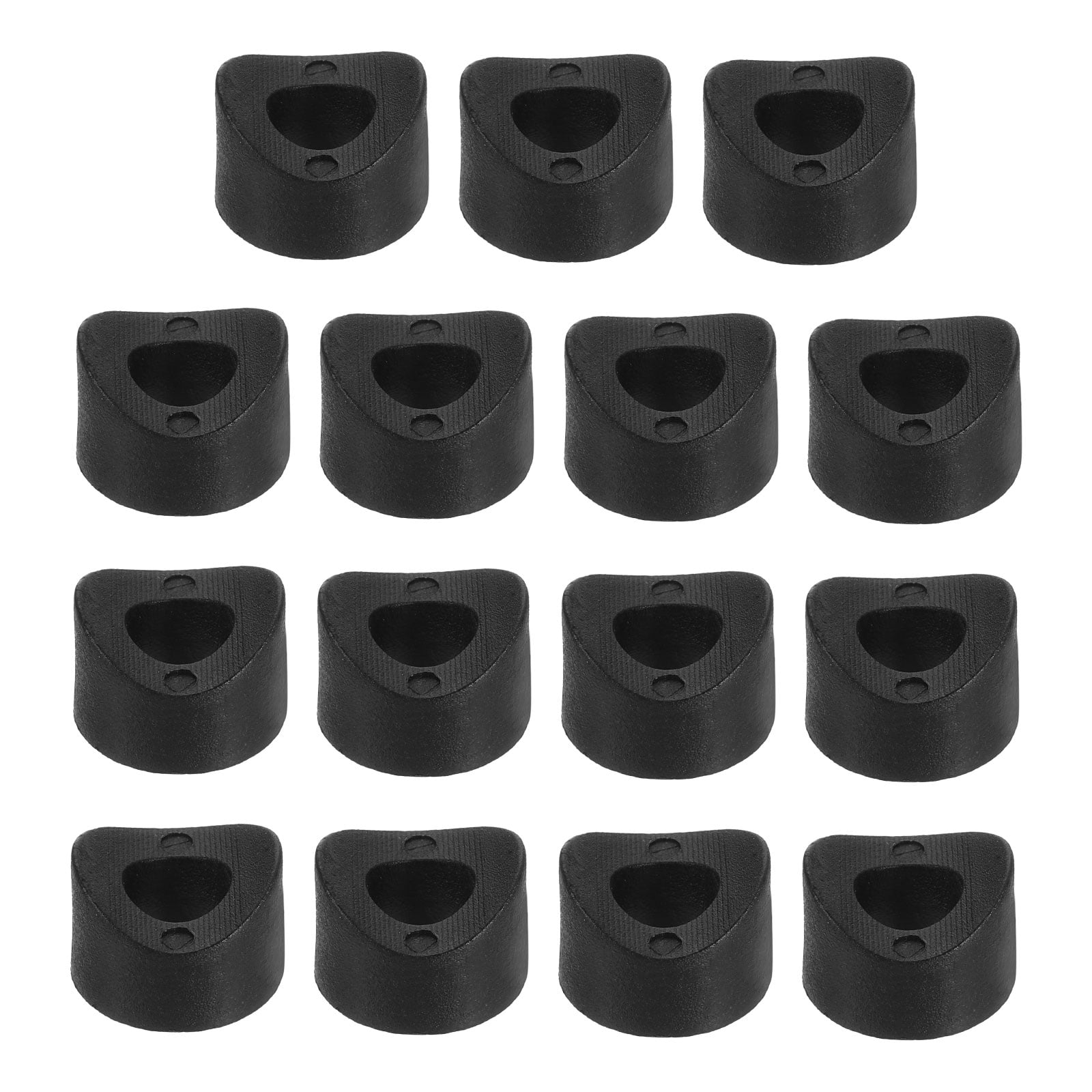 Uxcell 20Pcs Plastic Round Washers, 9mm x 19mm x 9mm Black PE Concave ...