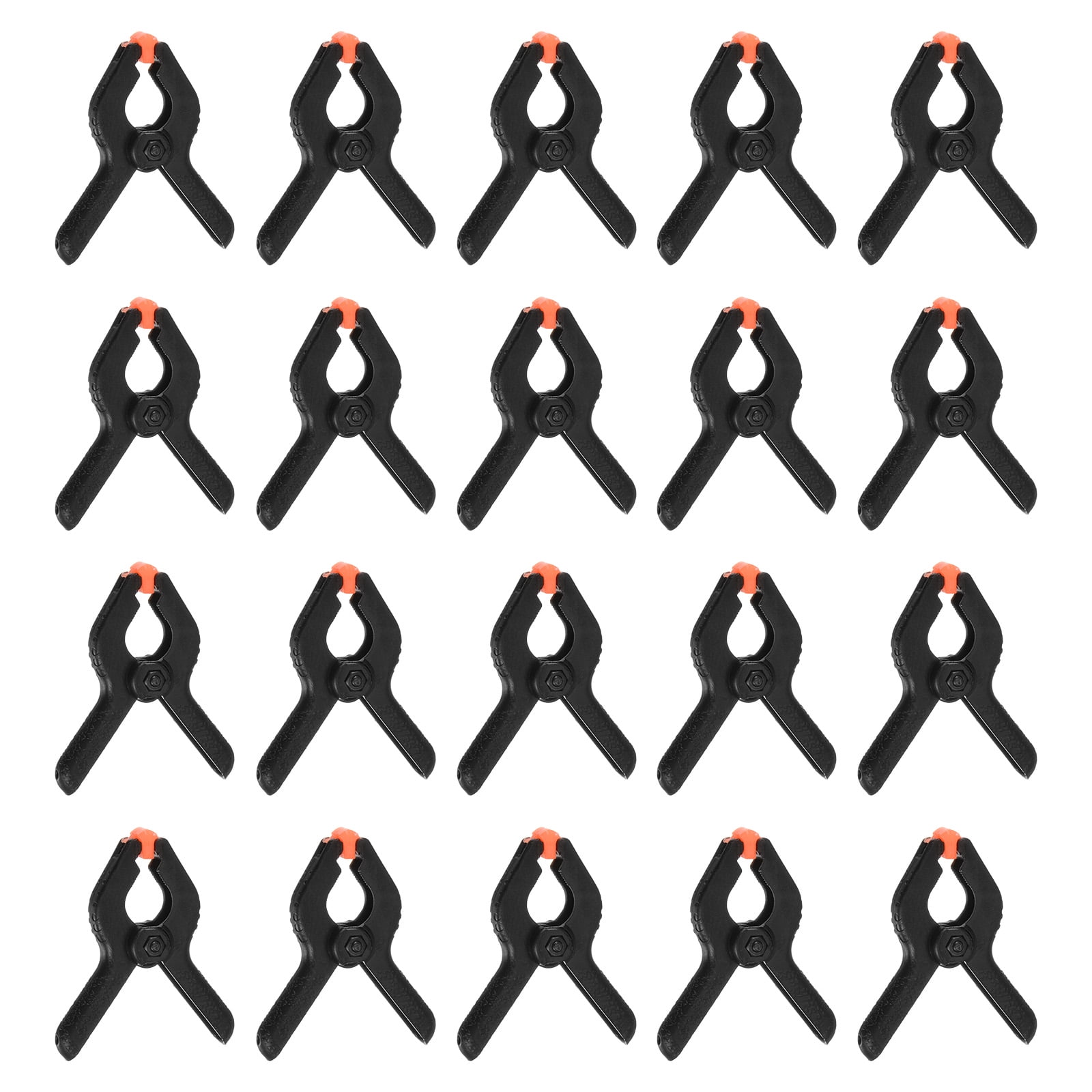 Uxcell 20Pcs Plastic Spring Clamps Heavy Clip 2.5" Professional Small ...