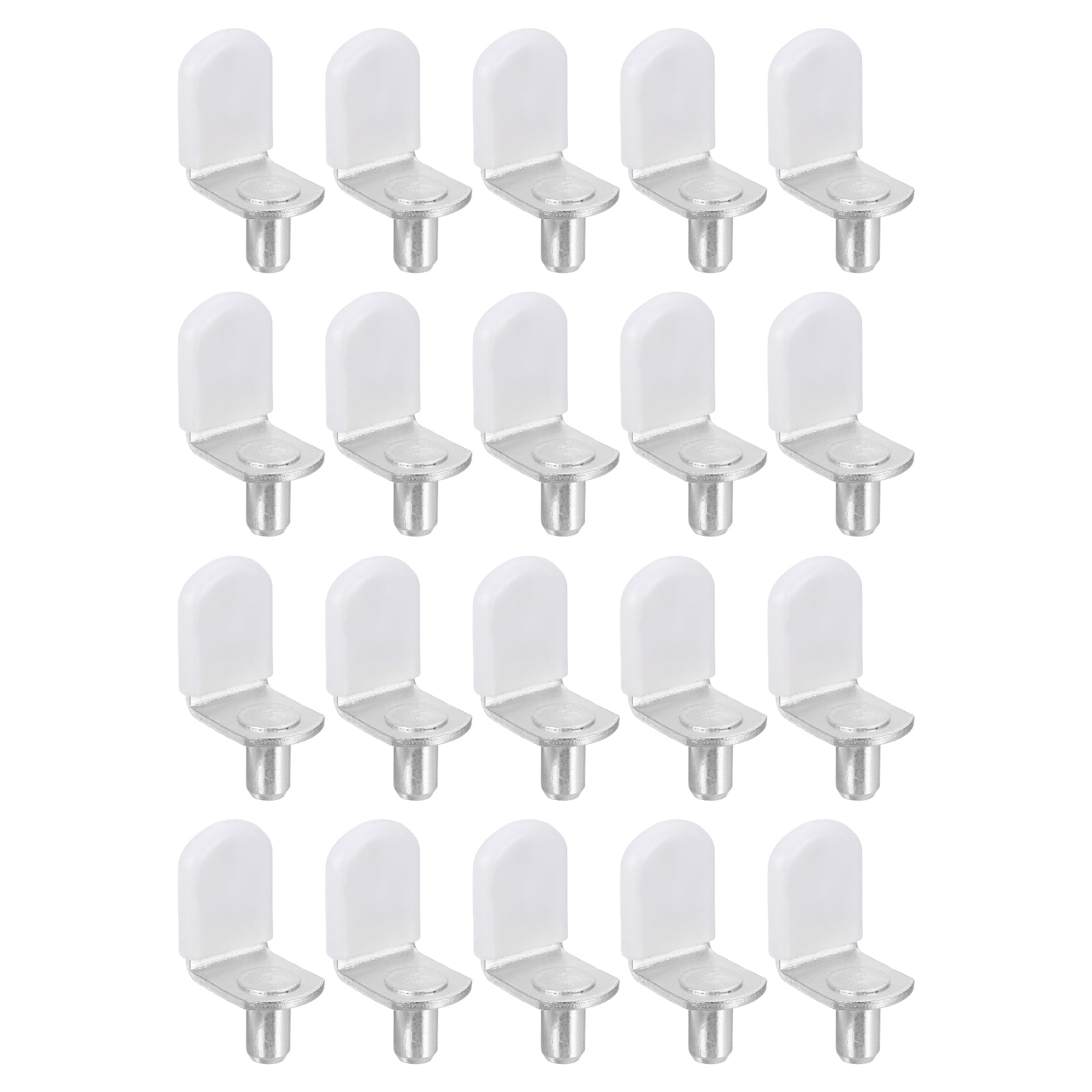 Uxcell 20Pcs Shelf Support Pegs, 6mm L-Shaped Bracket Style Shelf Pegs ...