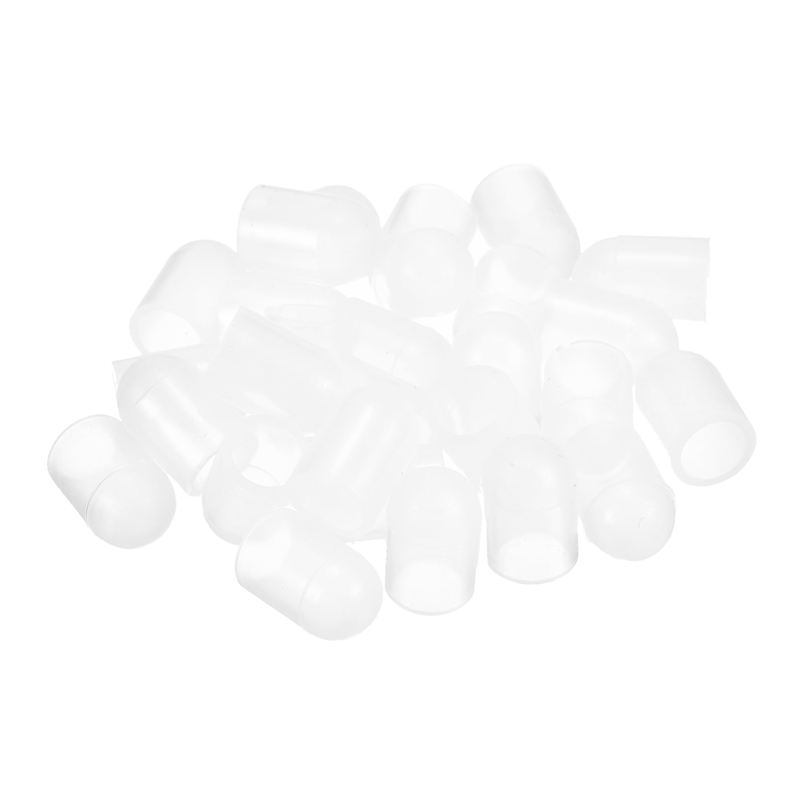 Uxcell 20Pcs Silicone End Caps, 10mm(3/8") ID 13mm(1/2") Height Round ...