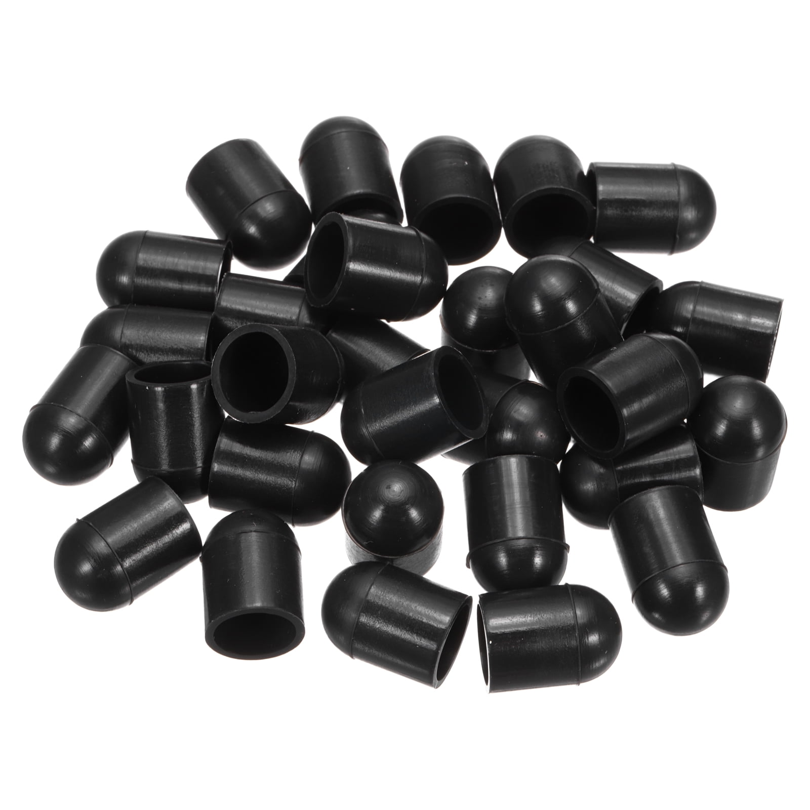Uxcell 20Pcs Silicone End Caps, 12mm ID 13mm Height Round Rubber Screw ...