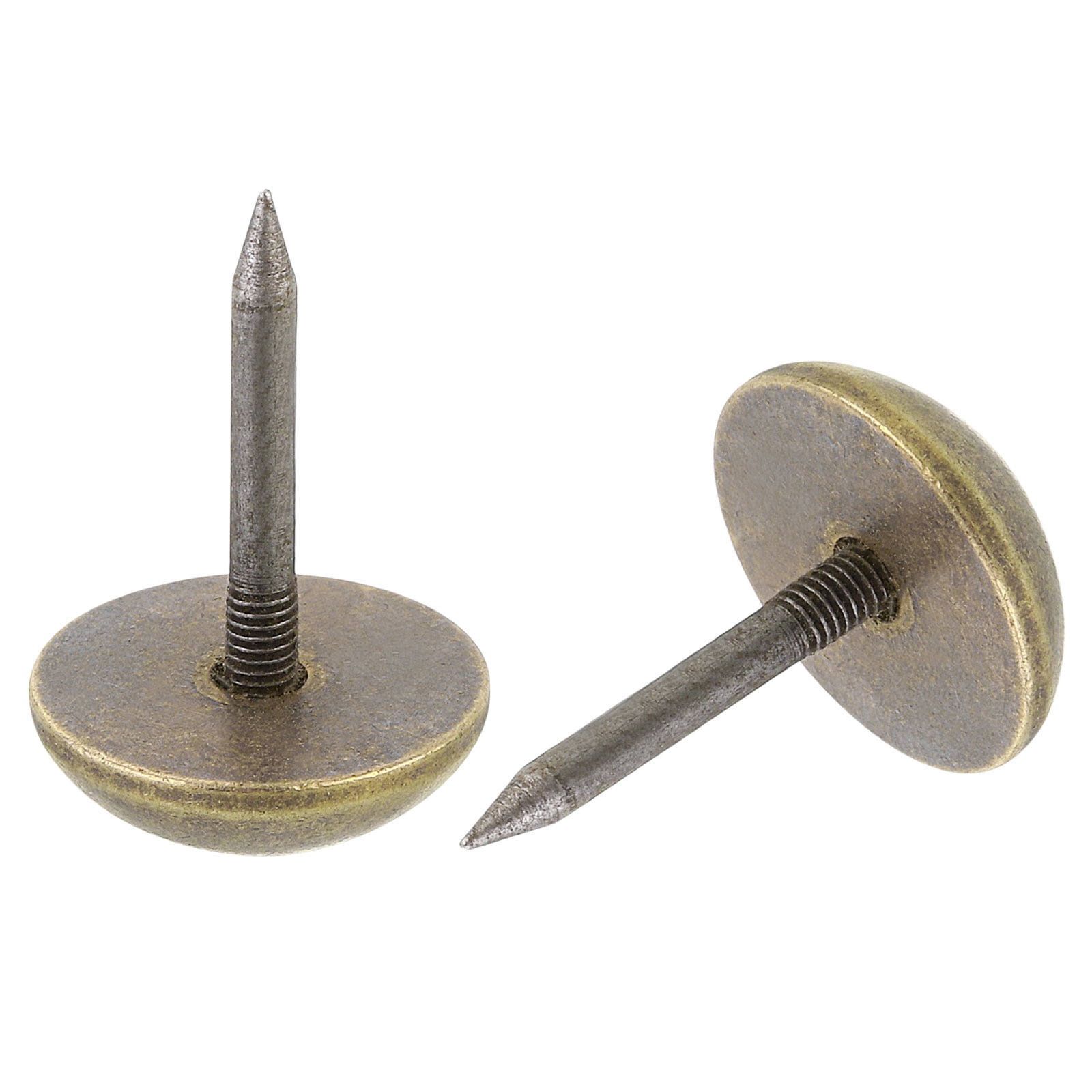 Uxcell 20Pcs Solid Brass Tacks, 18 mm Retro Upholstery Nails Tack for ...