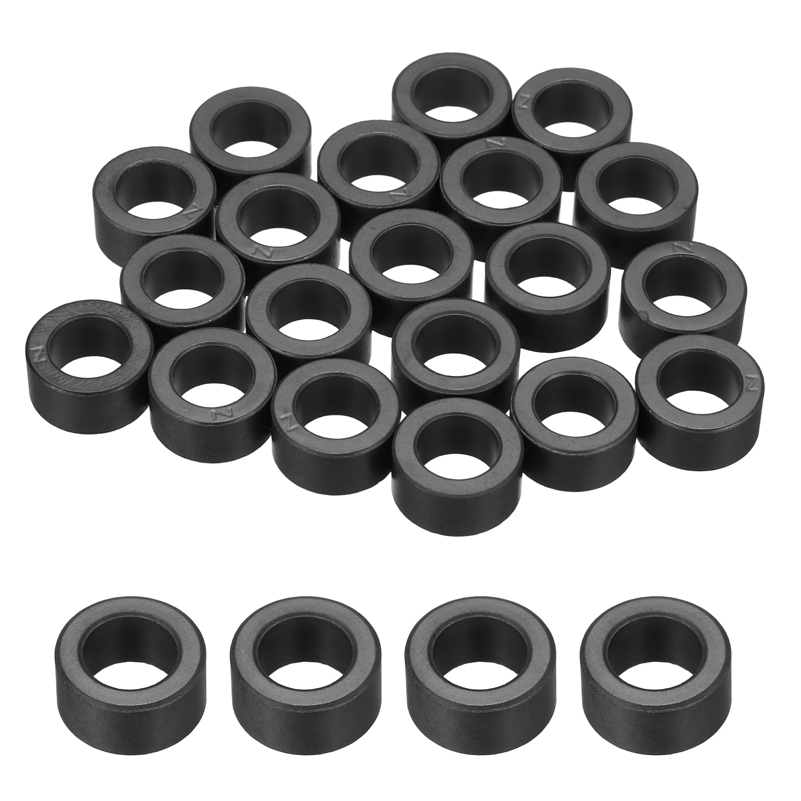 Uxcell 20Pcs Toroid Ferrite Core, 16mm OD x 10mm ID x 8mm H Ferrite ...