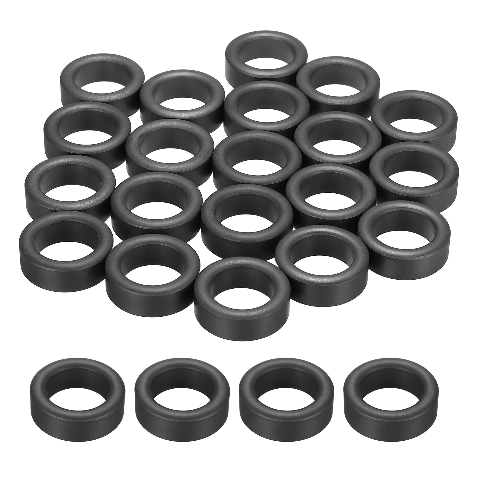 Uxcell 20Pcs Toroid Ferrite Core, 6mm OD x 3mm ID x 10mm H Ferrite Ring ...