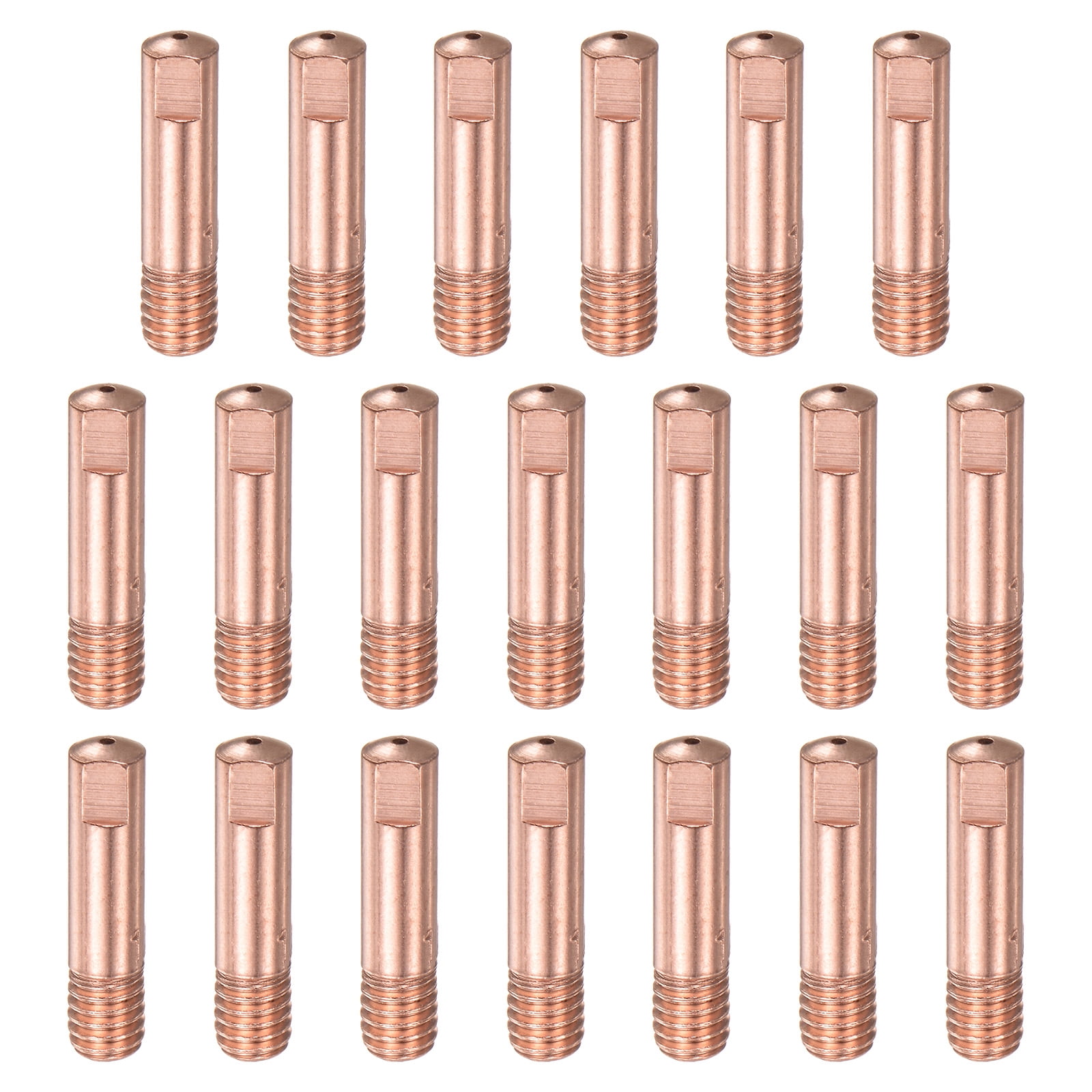 Uxcell 20Pcs Welder Tips .040" Bore Diameter M6 Copper Contact Tip for ...