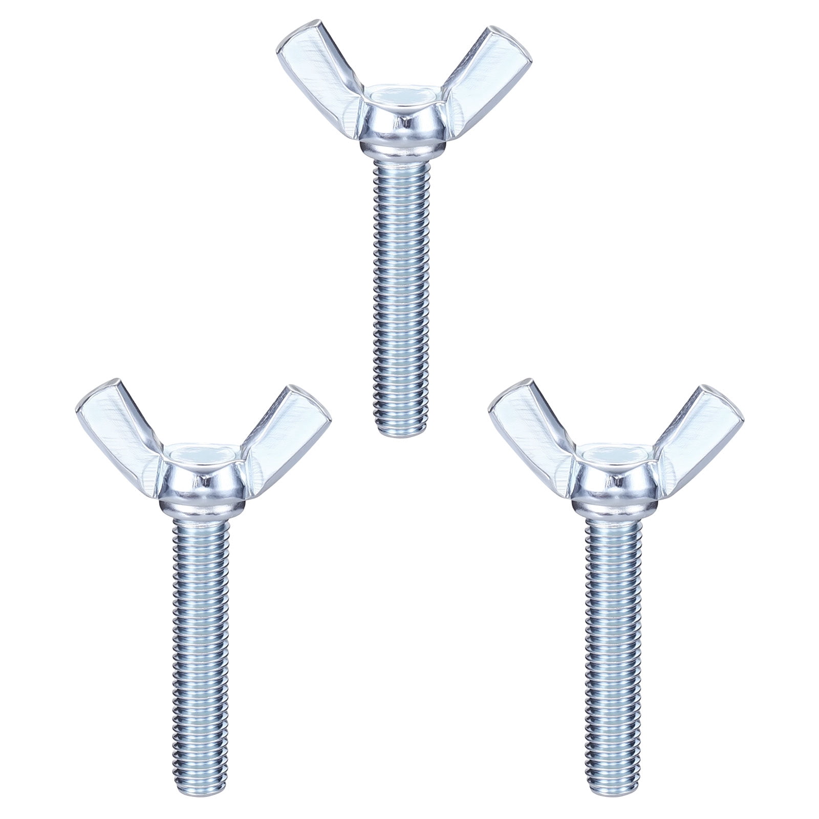 Uxcell 20Pcs Wing Butterfly Screws M5x25mm, Carbon Steel Butterfly ...