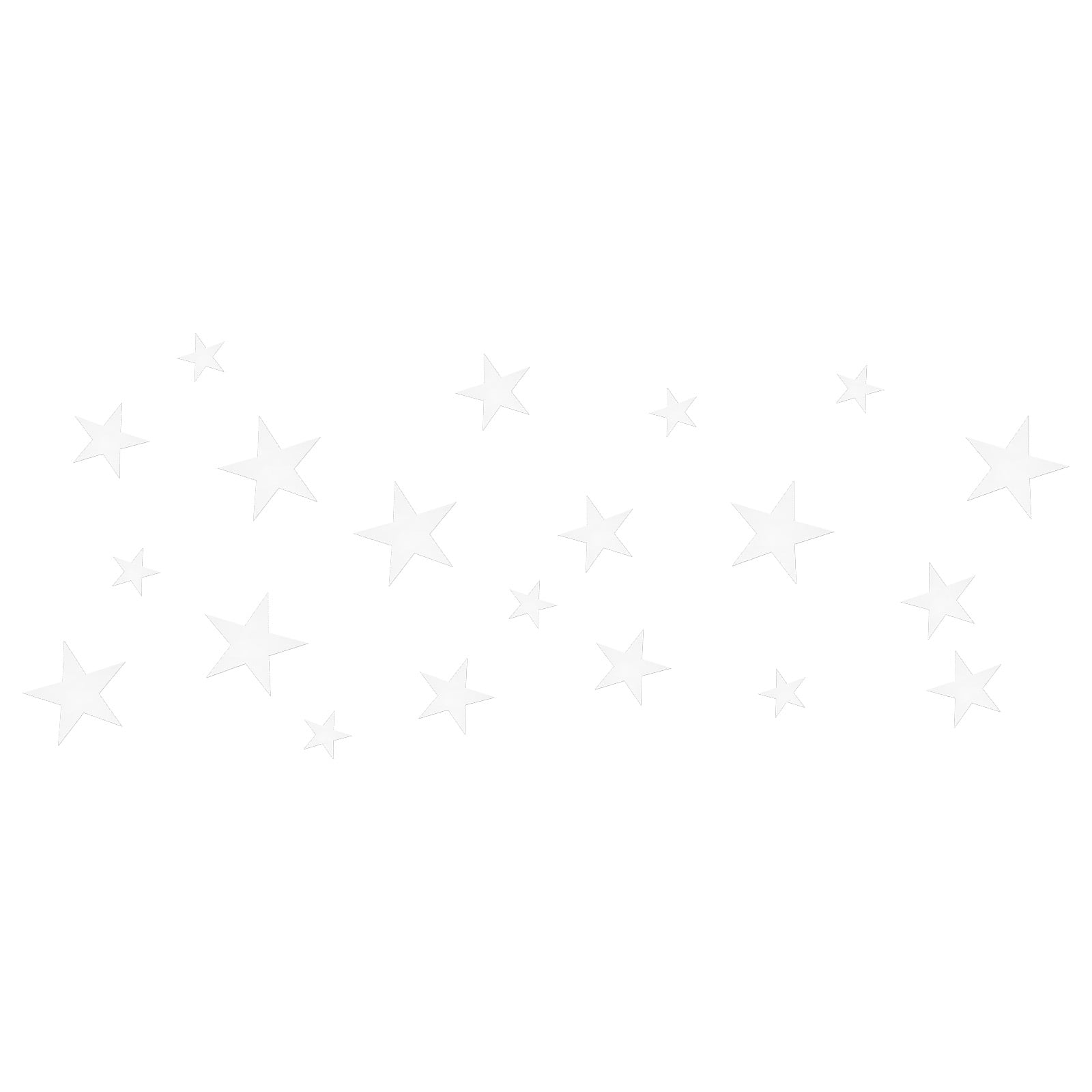 Uxcell 20Pcs in 1Set Acrylic Self Adhesive Star Mirror Wall Sticker ...