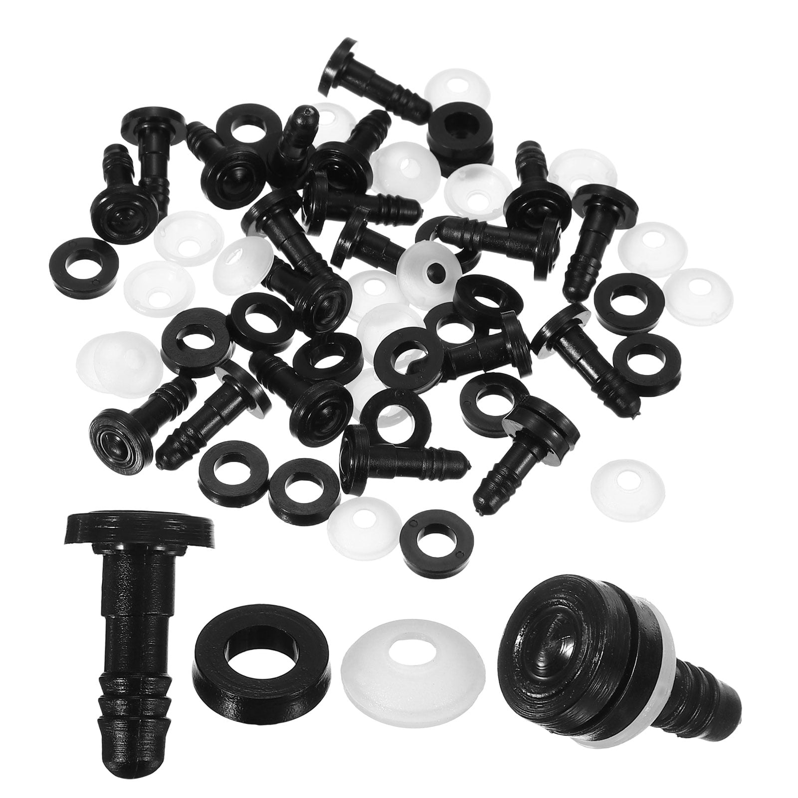 Uxcell 20Set 15mm 9/16" Doll Joints, Plastic Removable Animal Joints ...