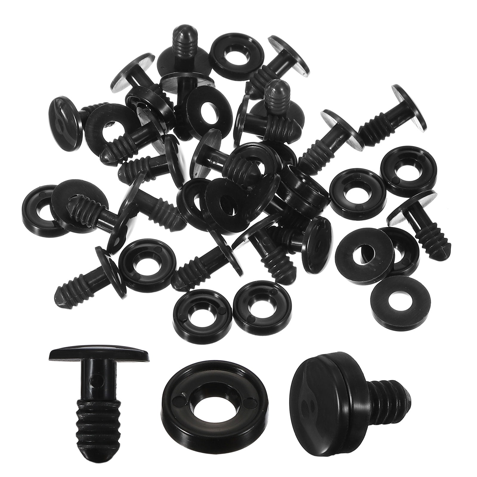 Uxcell 20Set 15mm 9/16" Doll Joints, Plastic Removable Animal Joints ...