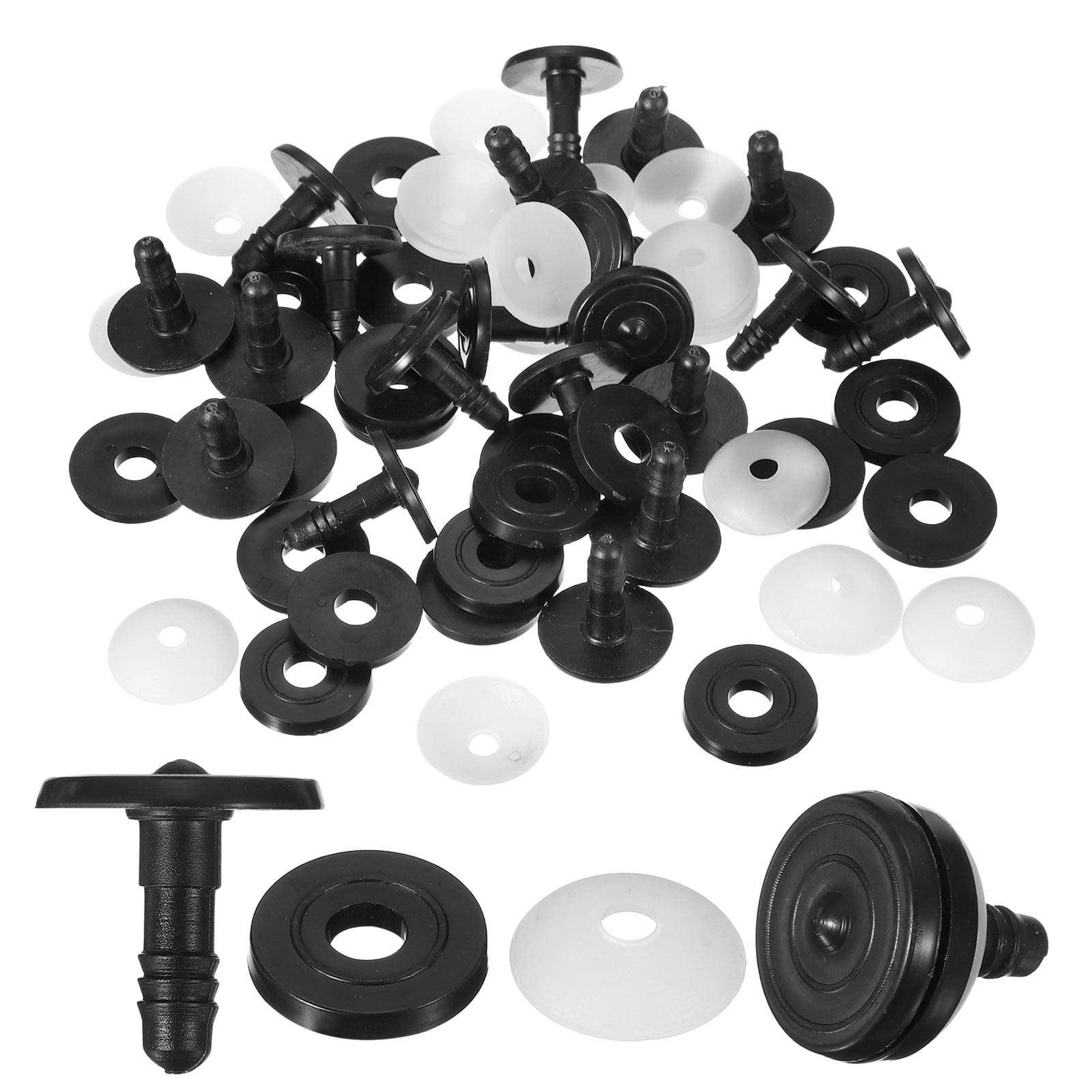 Uxcell 20Set 25mm 1" Doll Joints, Plastic Removable Animal Joints ...
