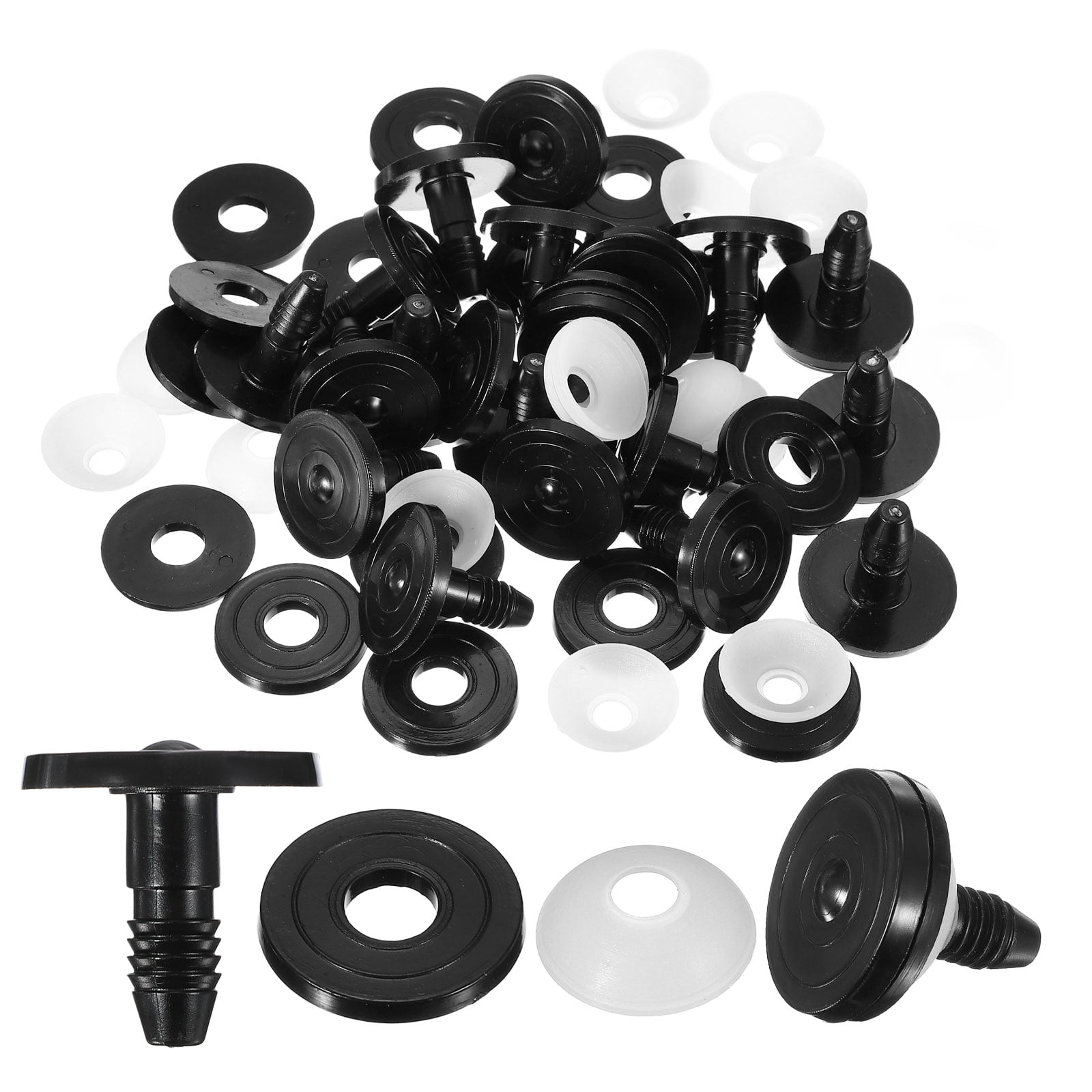 Uxcell 20Set 35mm 1-3/8" Doll Joints, Plastic Removable Animal Joints ...