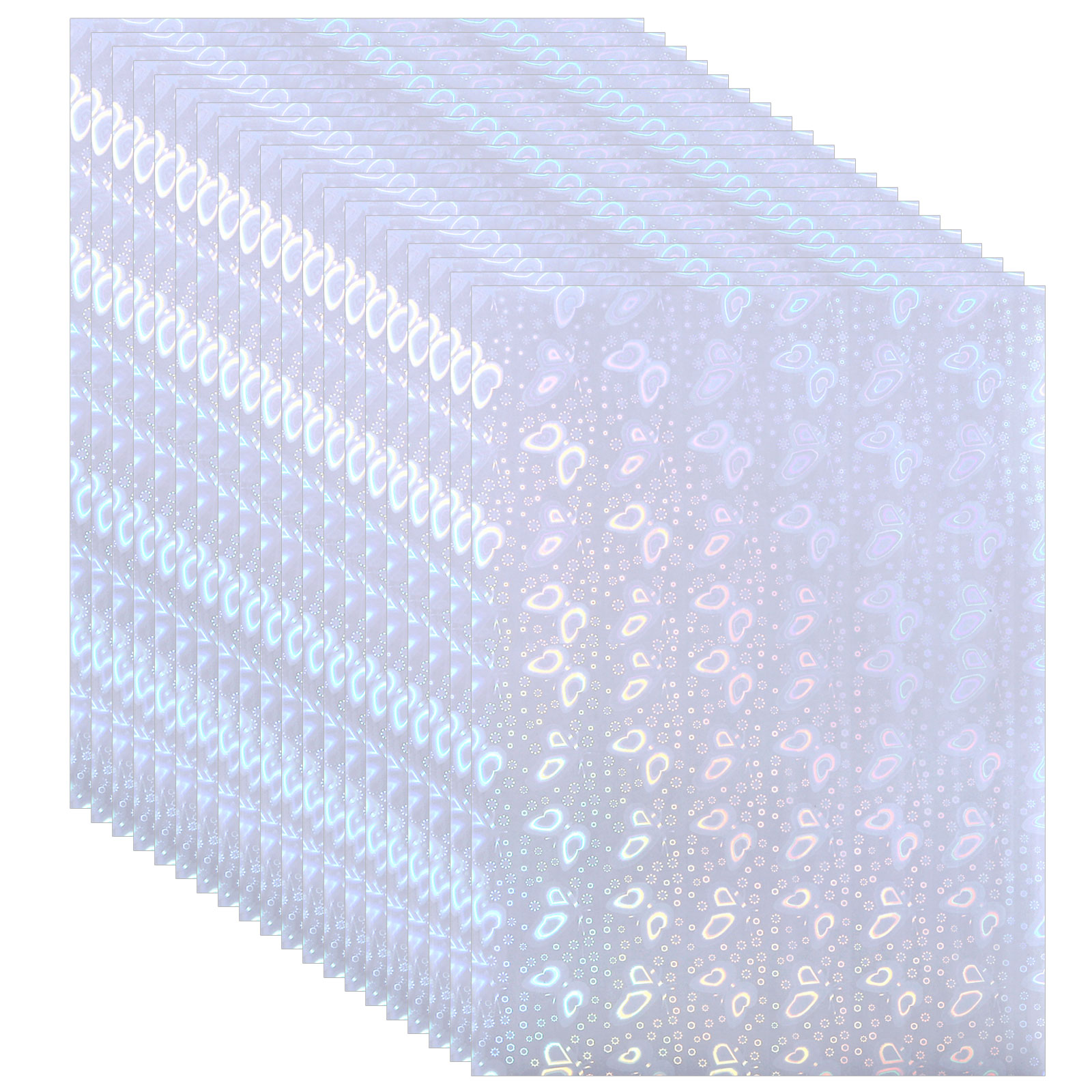 Uxcell 20Sheets A4 Self-adhesive Holographic Sticker Paper, Butterfly ...
