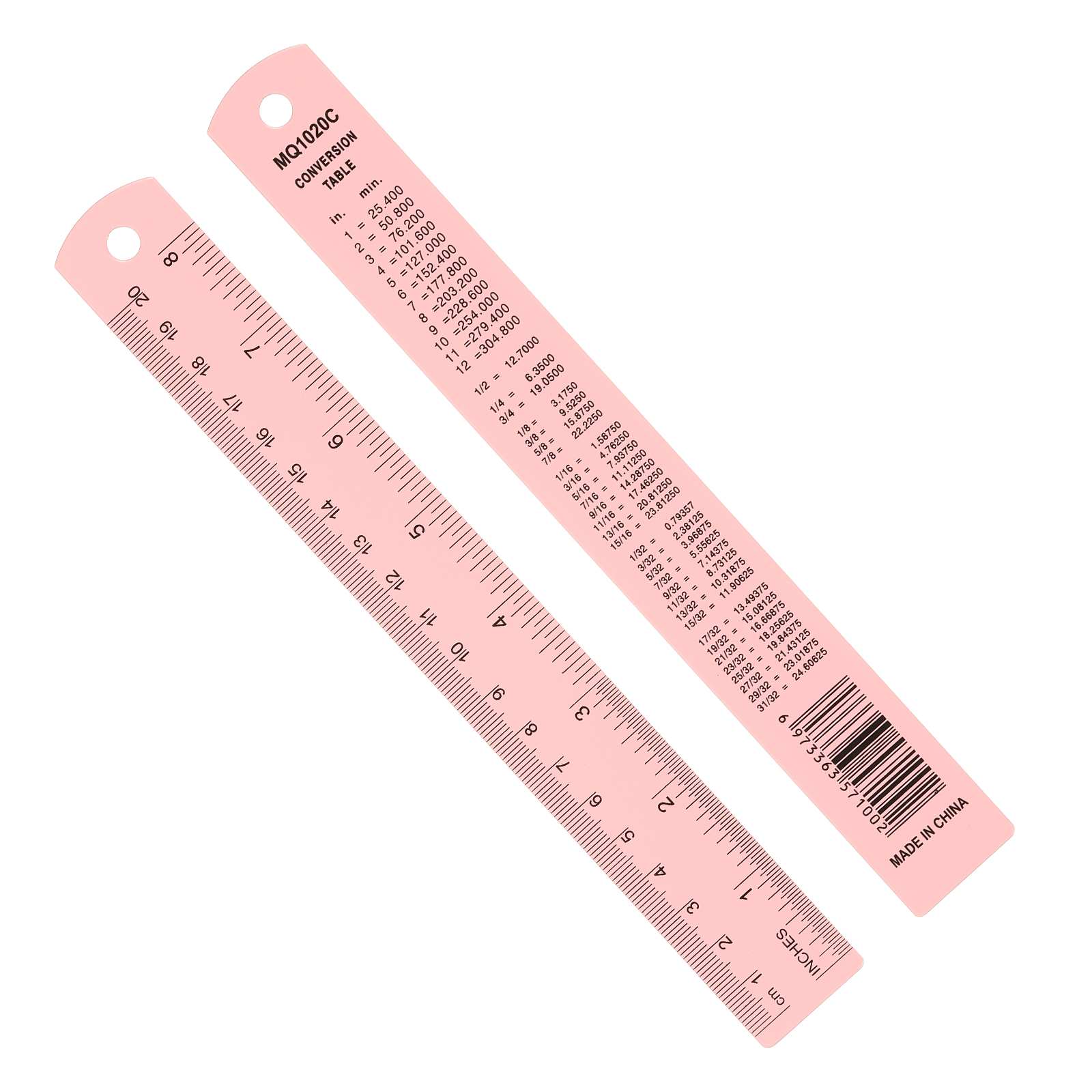 Uxcell 20cm/8" Metal Ruler, 2 Pack Aluminum Alloy Rulers with ...