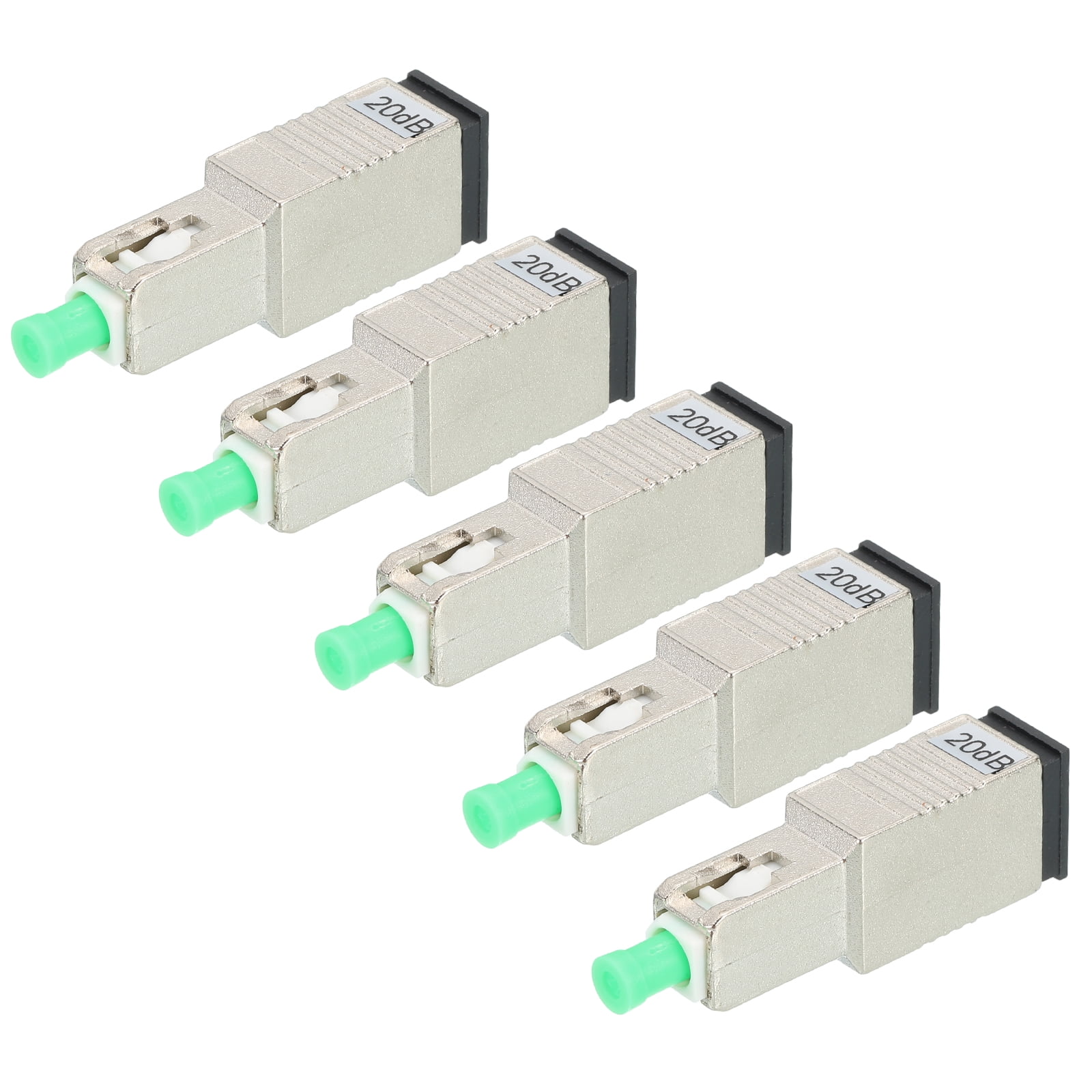 Uxcell 20dB SC Fiber Attenuator, SC/APC SM Single Mode Fixed Fiber Optic Attenuator Male to ...