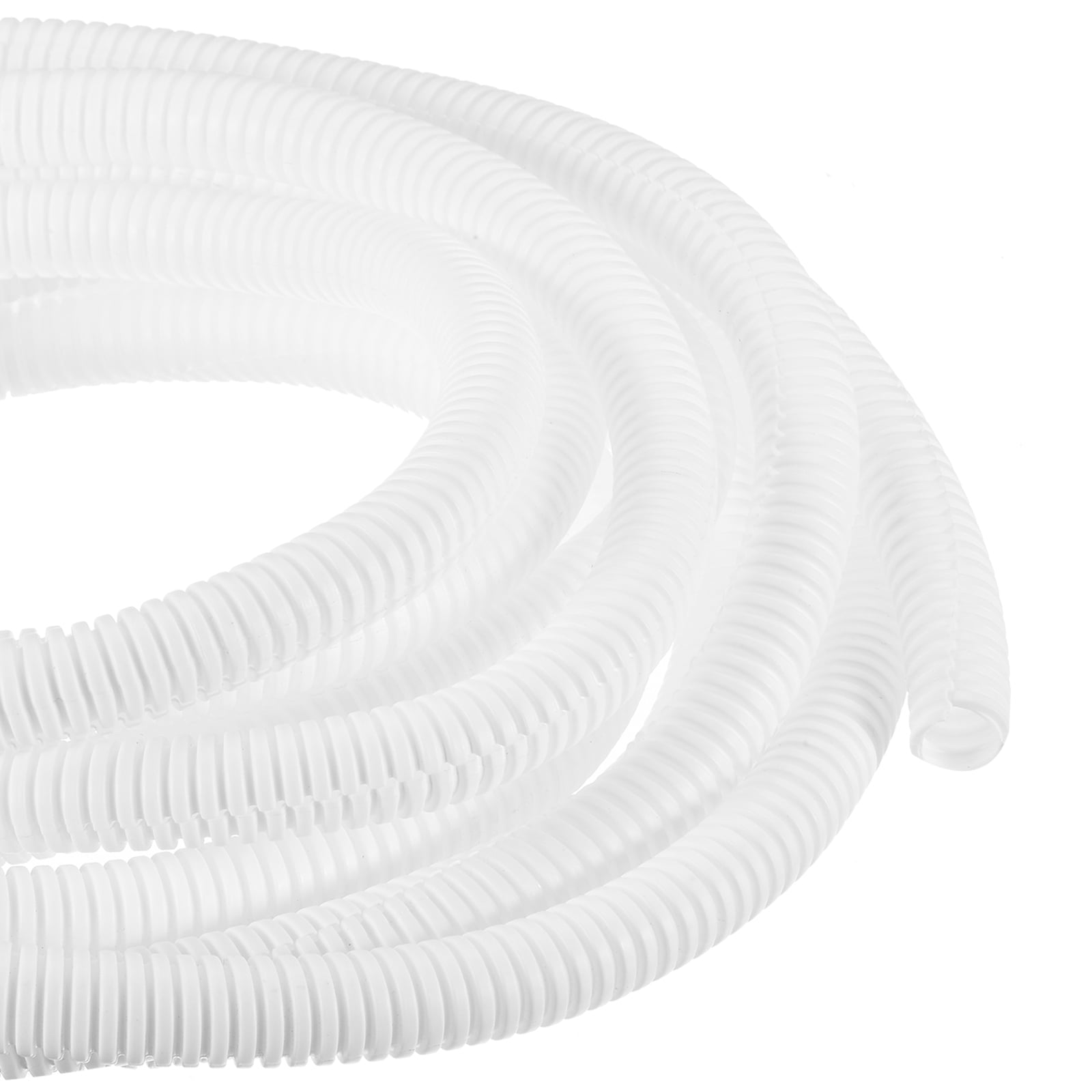 Uxcell 20ft 1/2 Inch White Wire Loom Split Tubing Cord Protectors ...