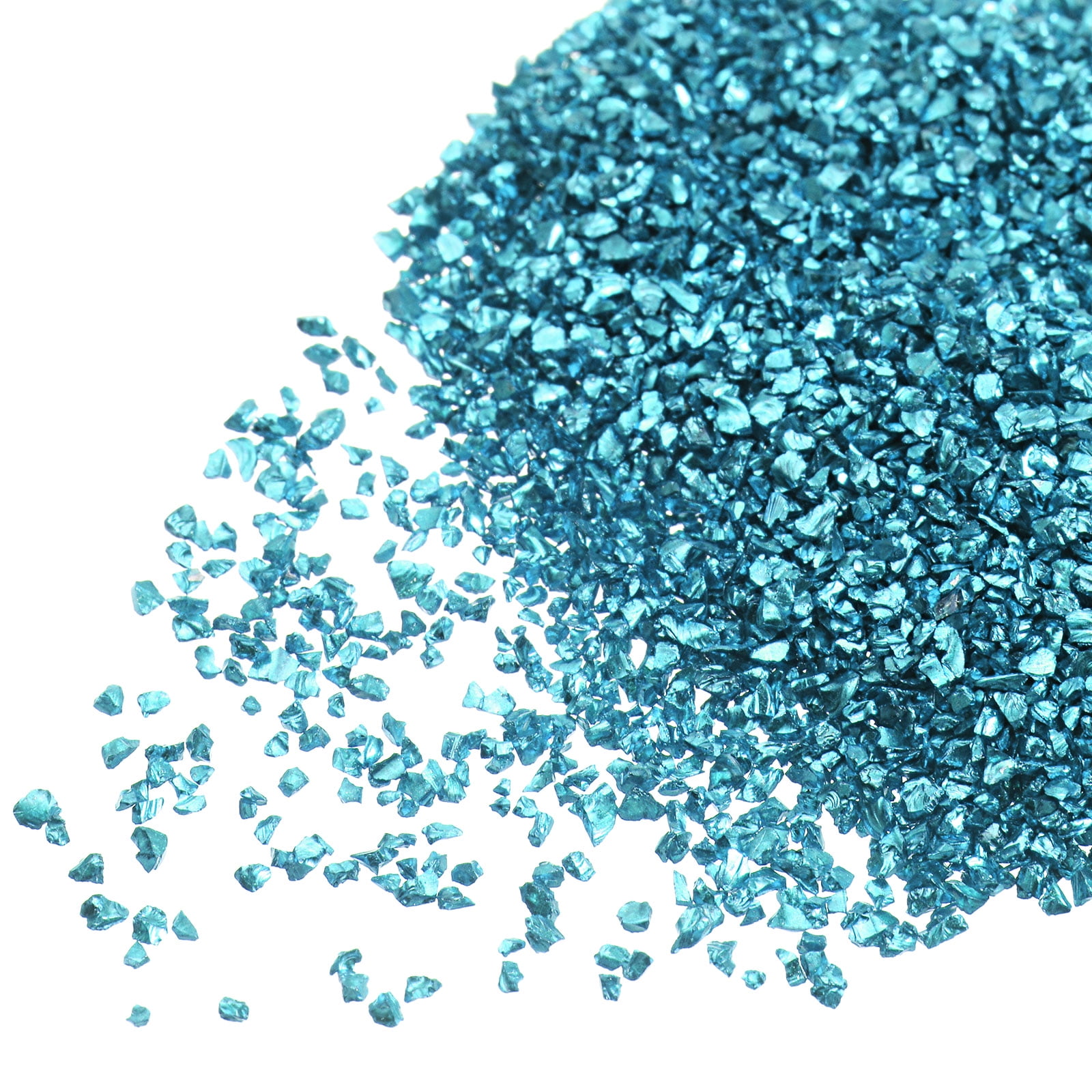 Uxcell 20g Crushed Glass Chips, 1-3mm Irregular Metallic Sequins Glass Stone Sky Blue - Walmart.com
