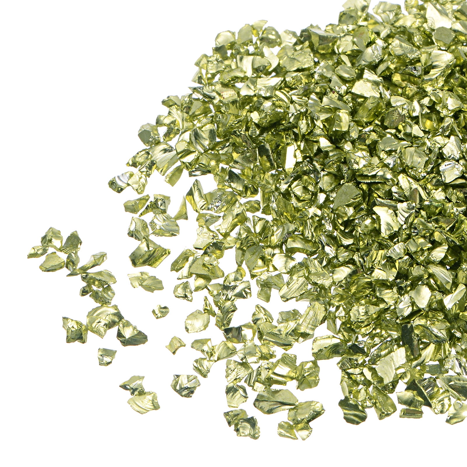 Uxcell 20g Crushed Glass Chips, 2-4mm Irregular Metallic Chunky Sequins ...