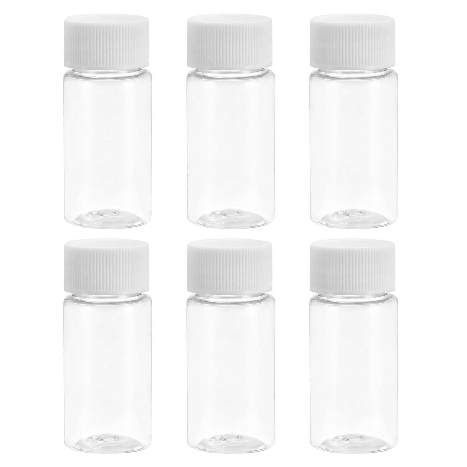 Uxcell 20ml Plastic Reagent Sample Bottles Empty Containers with Screw ...