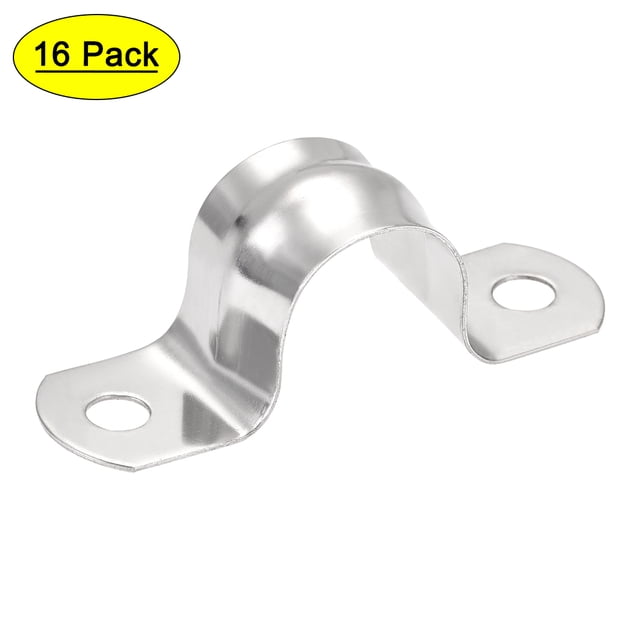 Uxcell 20mm(0.8") 201 Stainless Steel 2 Holes Rigid Pipe Strap Tension ...