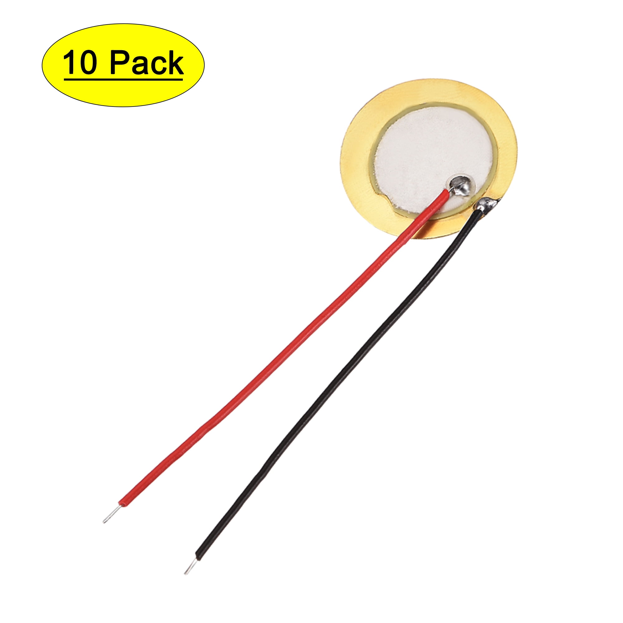 Uxcell 20mm Acoustic Pickup Transducer Prewired Microphone Trigger Drum ...