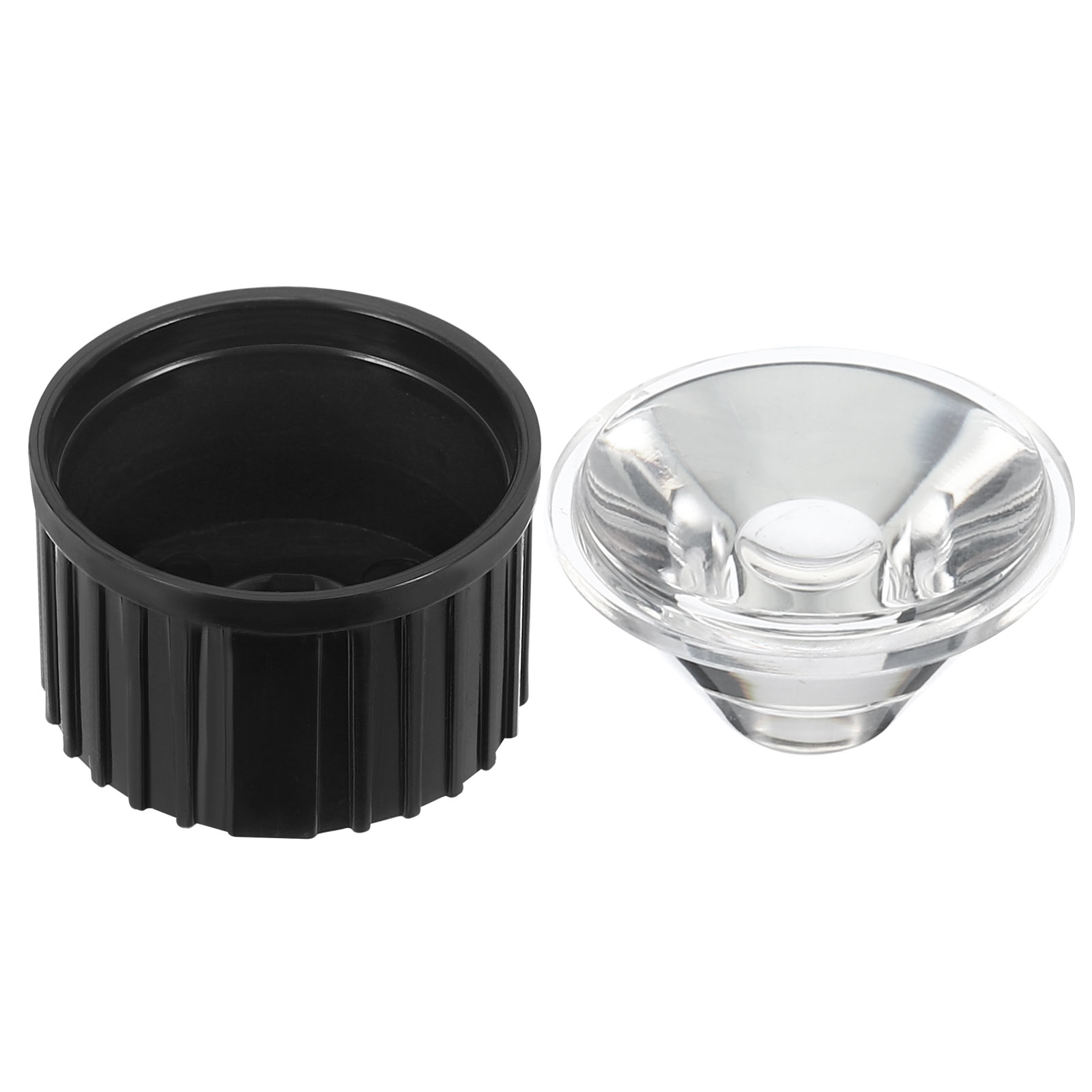 Uxcell 20mm Acrylic Optical LED Lens 60 Degree with Plastic Holder for ...