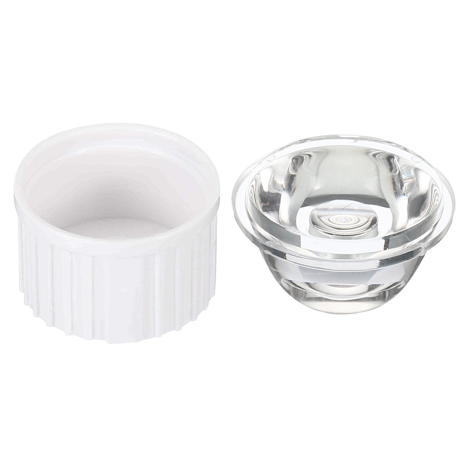 Uxcell 20mm Acrylic Optical LED Lens 90 Degree with Plastic Holder for ...