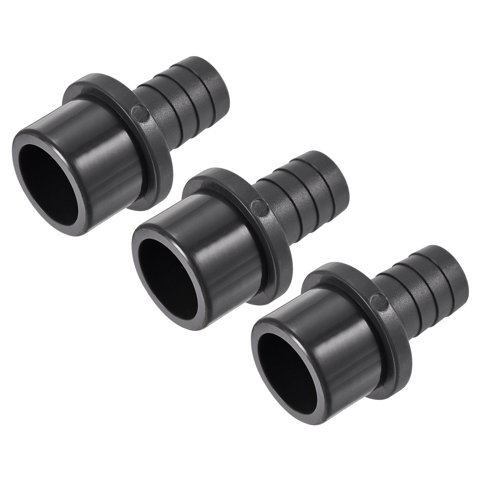 Uxcell Pipe Fittings Barbed Spigot Straight Hose Connector Black ...