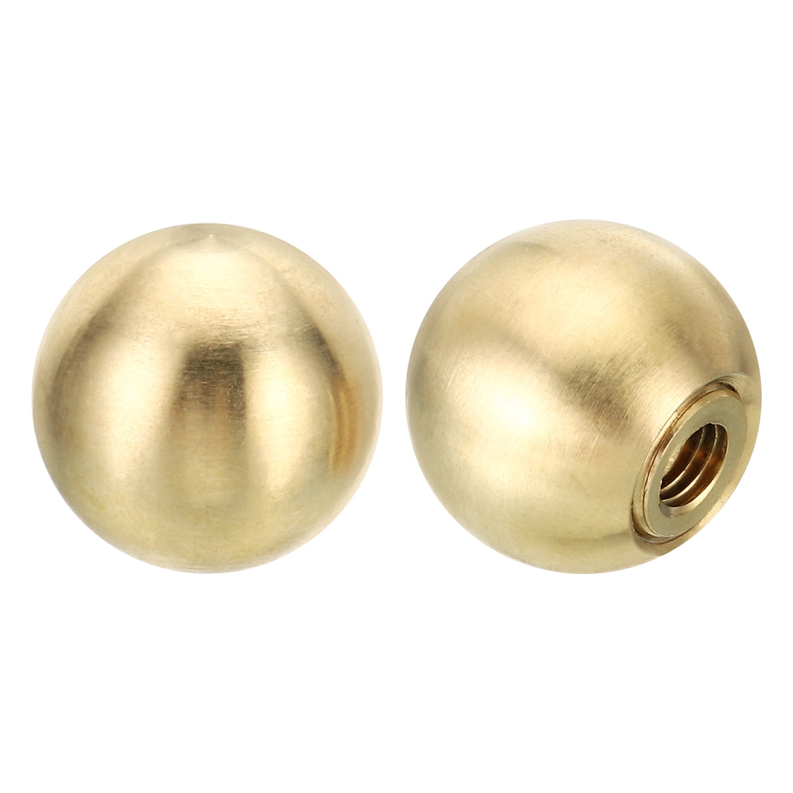 Uxcell 0.79" Brass Ball Lamp Finials Caps 2 Set Lamp Shade Harp Top ...